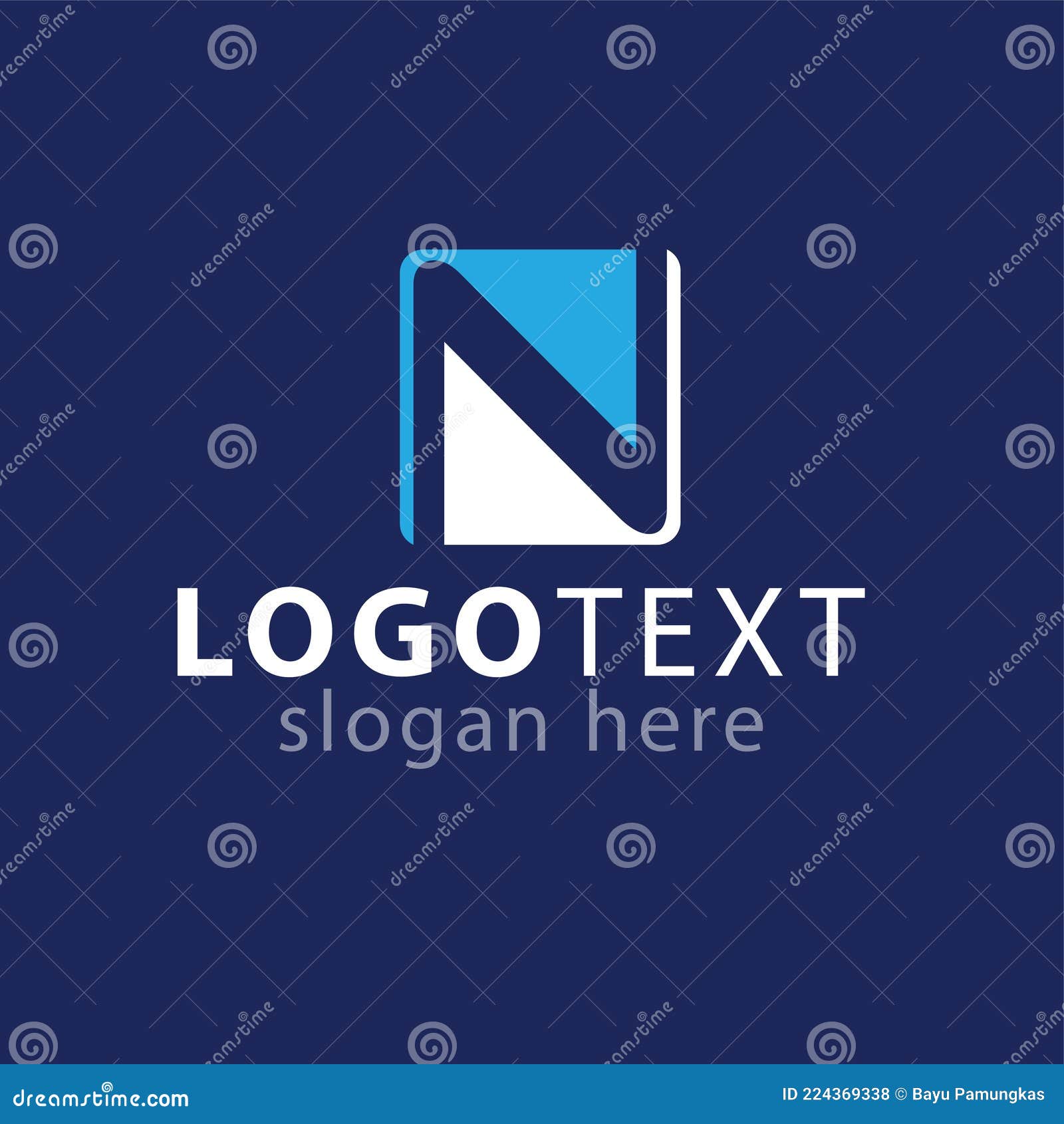 N Initial Letter Abstract Logo Vector Stock Vector - Illustration of ...