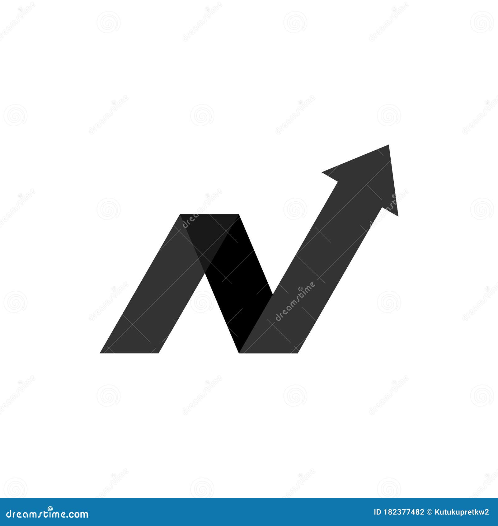 N Letter Arrow Logo Template Illustration Design. Vector EPS 10 Stock ...