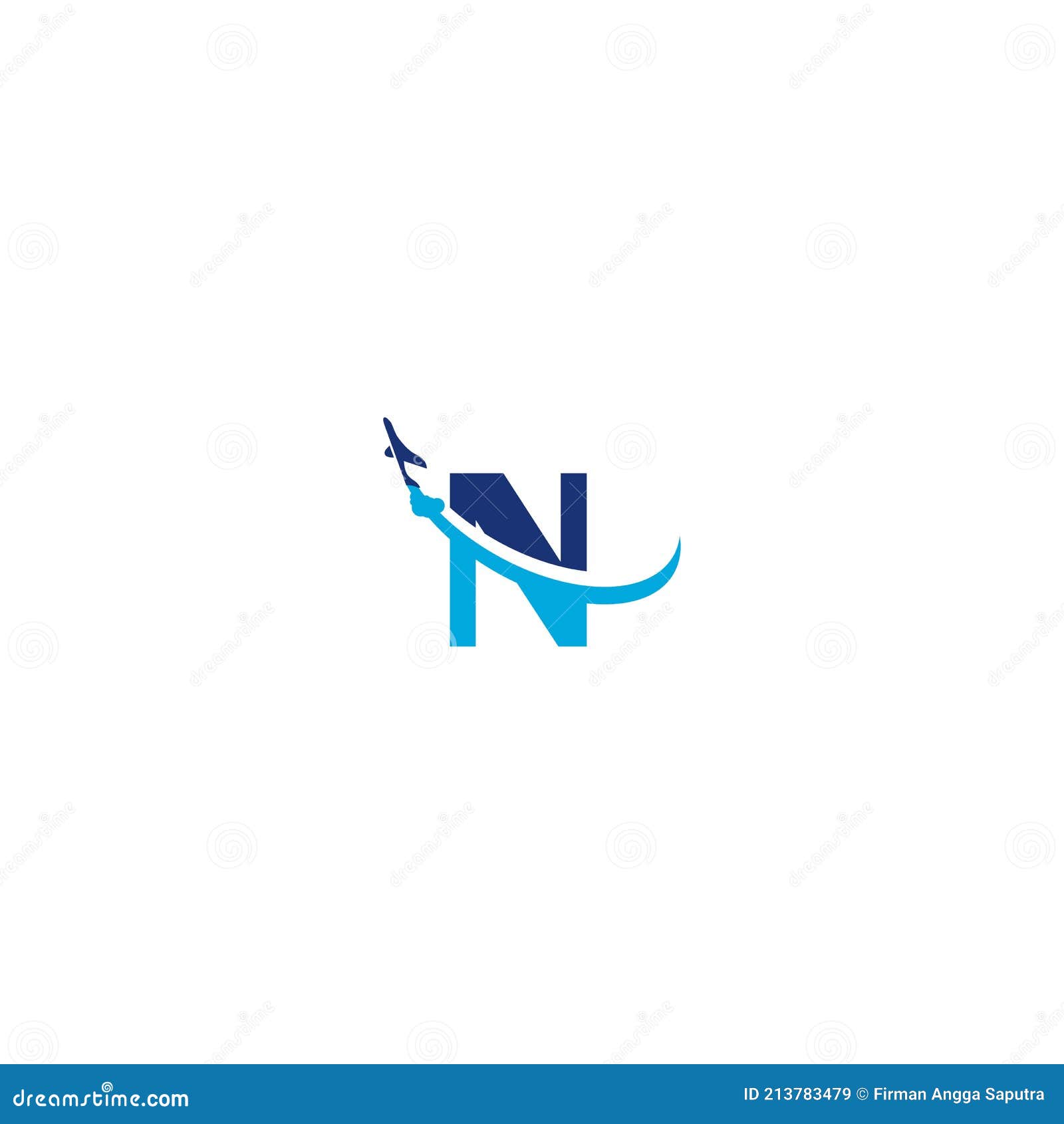 N Letter Arrow Plane Logo Inspirations Stock Illustration ...