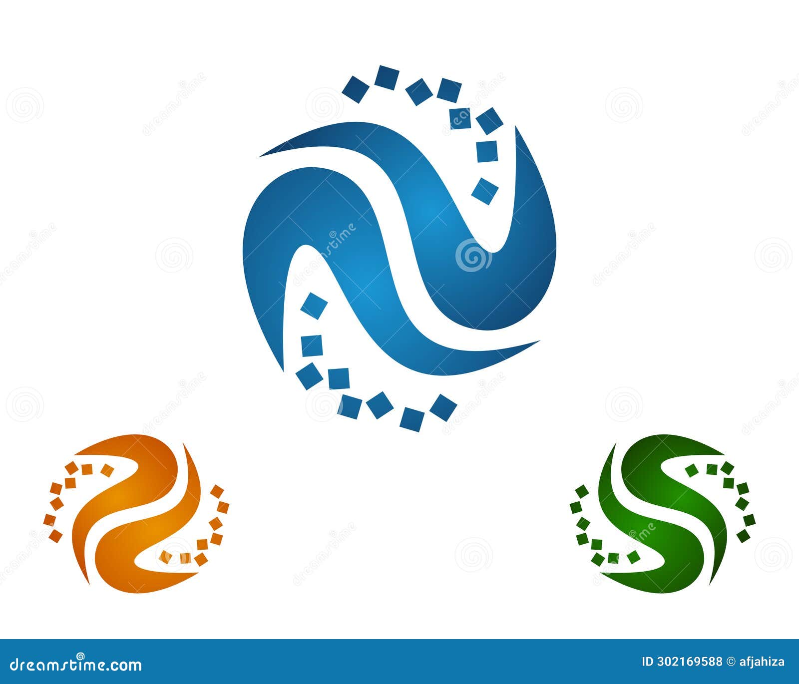 N Letter Curve Pixel Logo Template 2 Stock Vector - Illustration of ...