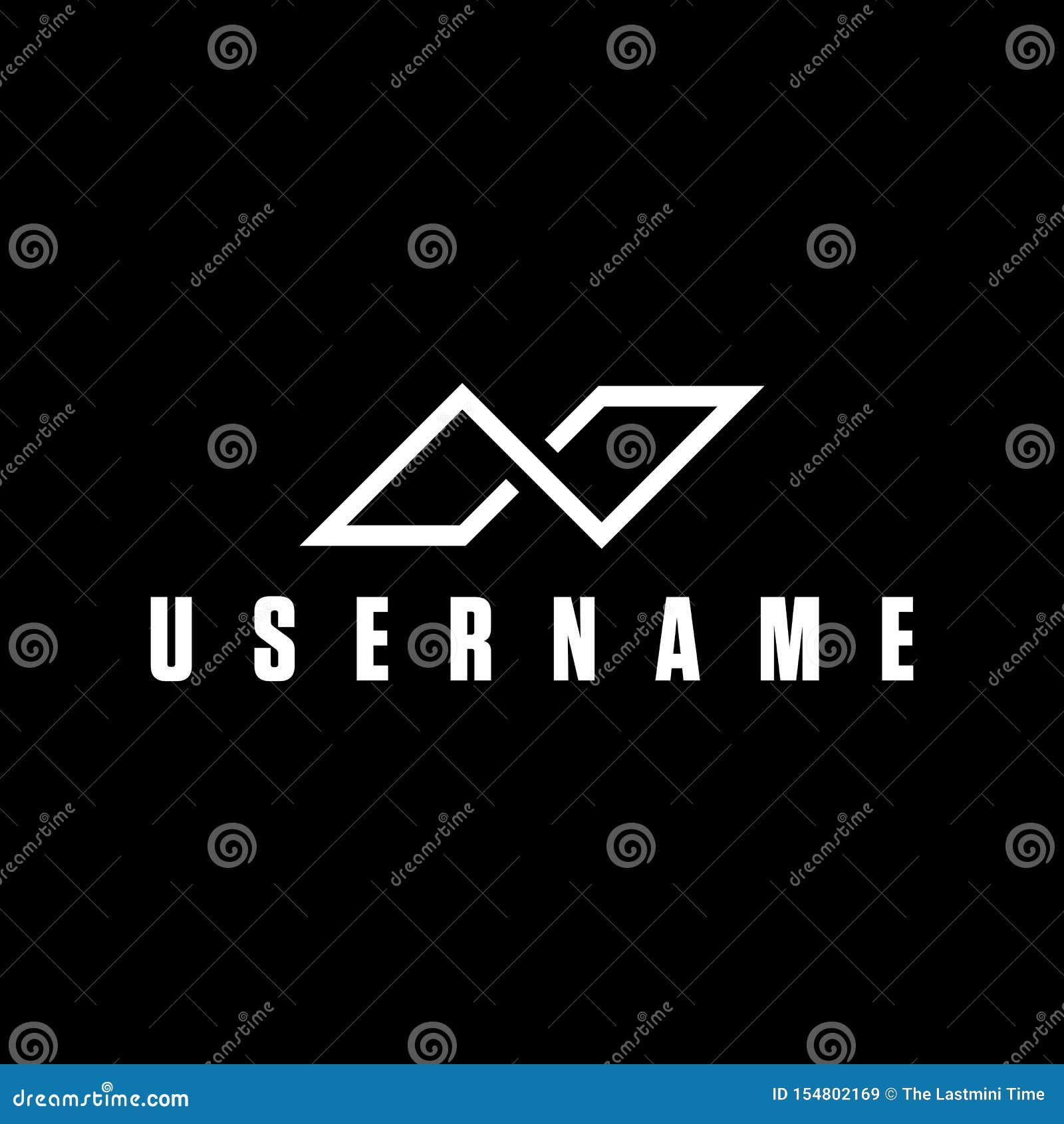 N Logo Concept Black and White Stock Vector - Illustration of business ...