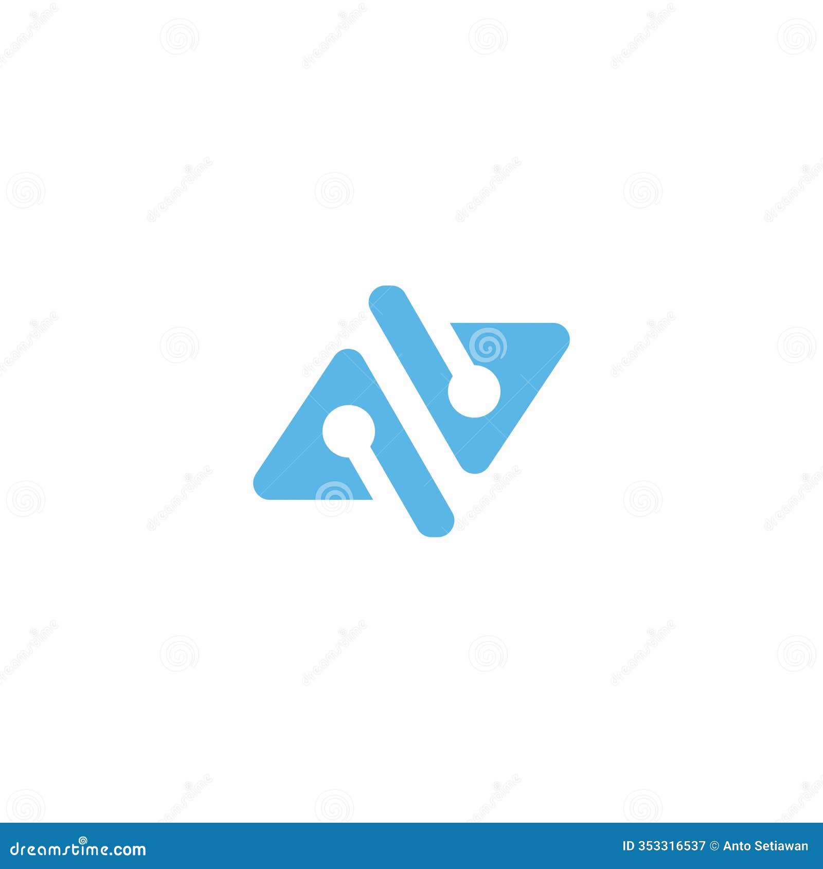 Logo Connect. Abstract Connect Icon Logo Design Made Of Color Pieces ...