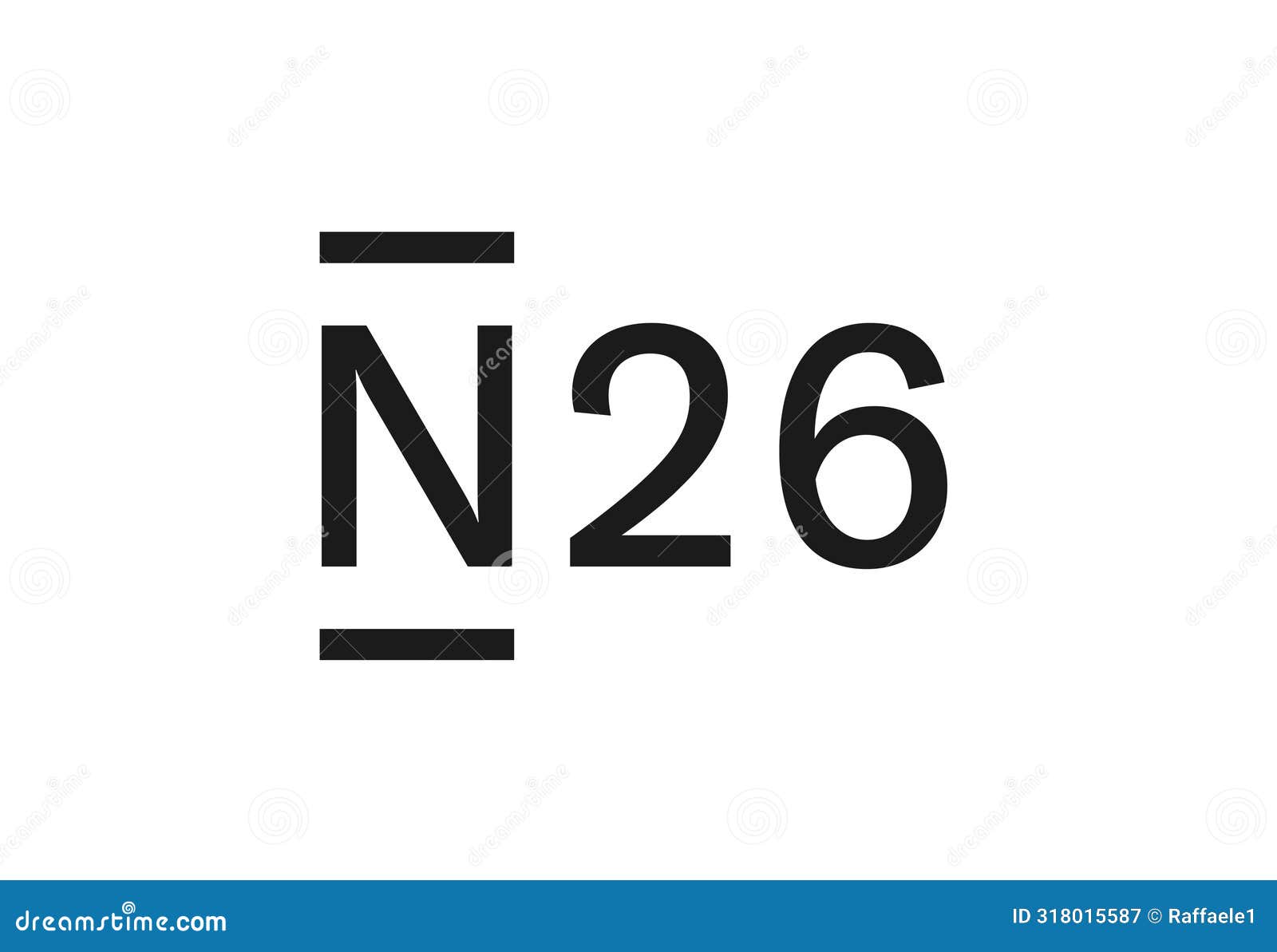 N26 Logo stock illustration. Illustration of logo, credito - 318015587