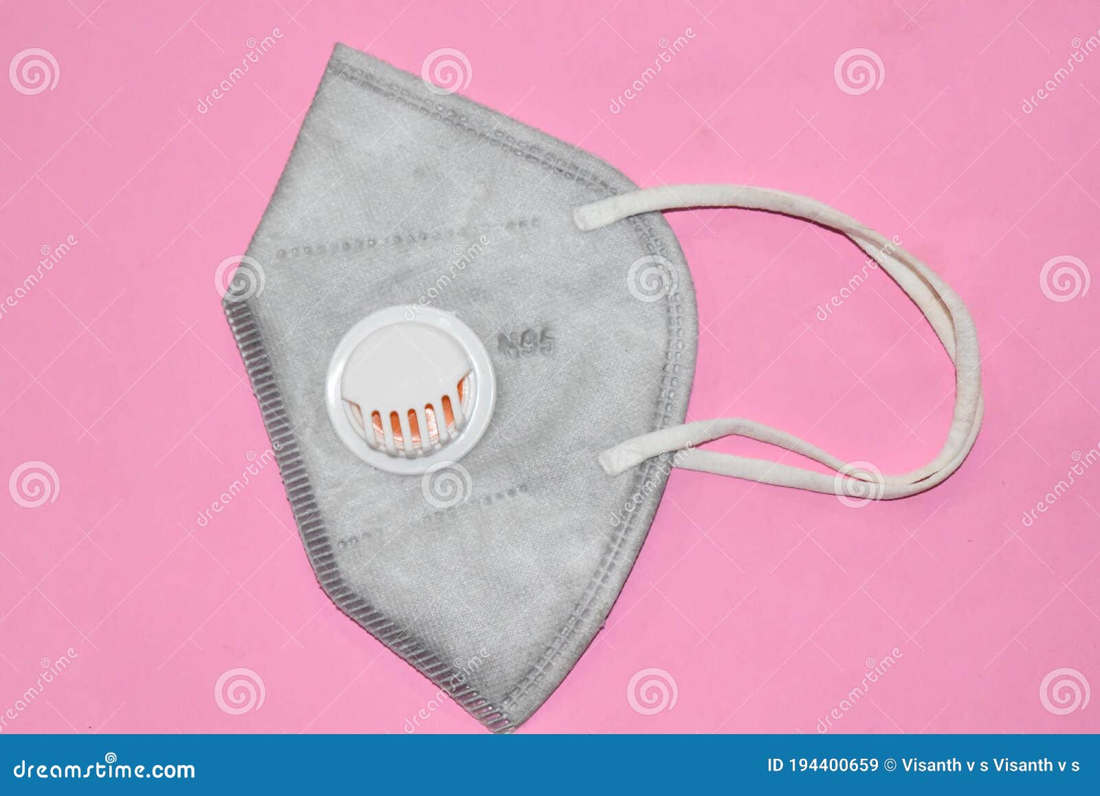 N95 Mask with Valve Isolated Stock Image - Image of textile, isolat ...