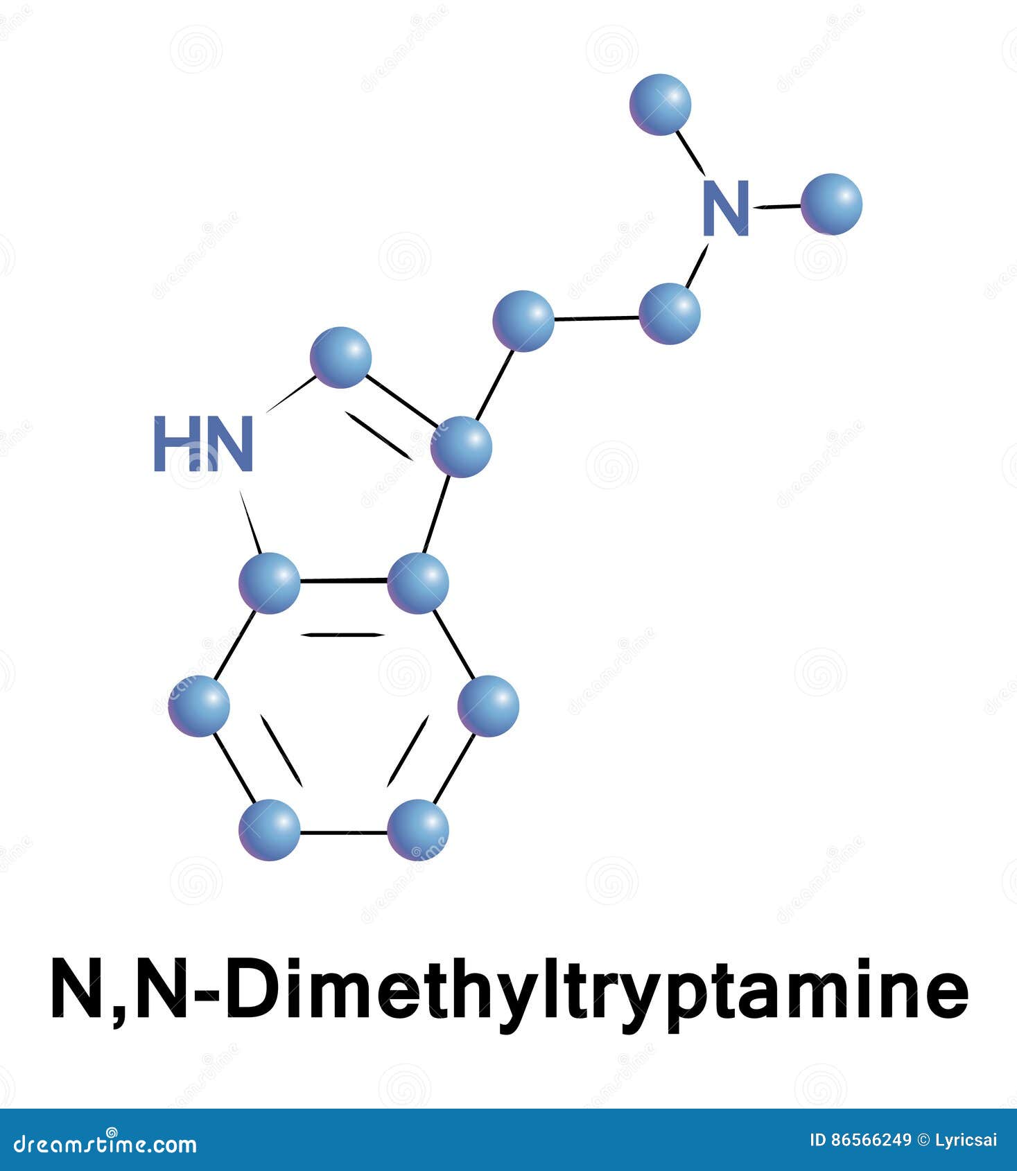N,N-Dimethyltryptamine is a Psychedelic Stock Vector - Illustration of ...