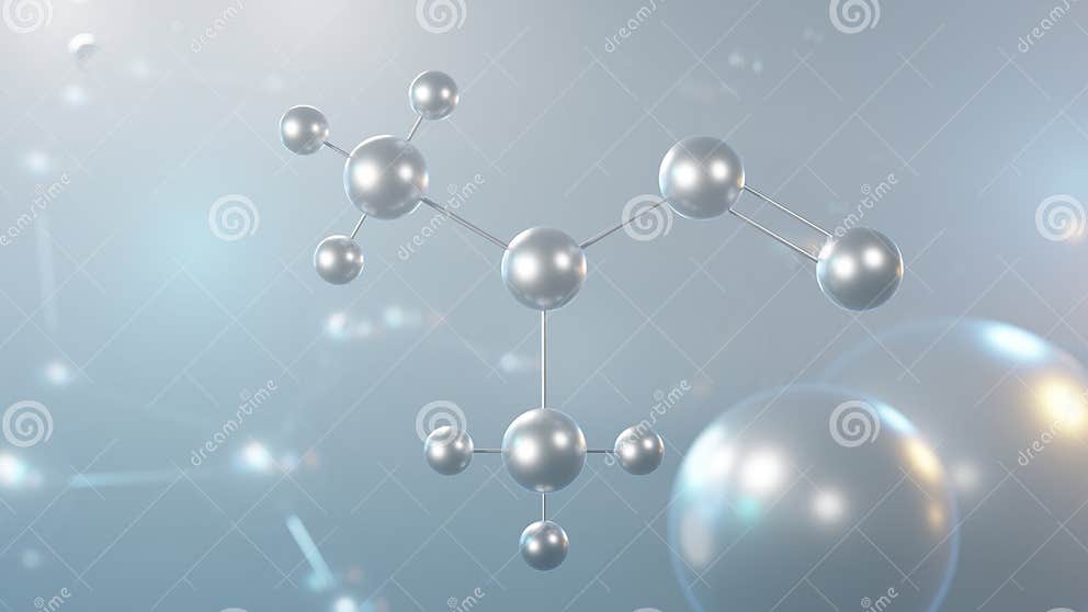 N-nitrosodimethylamine Molecular Structure, 3d Model Molecule ...