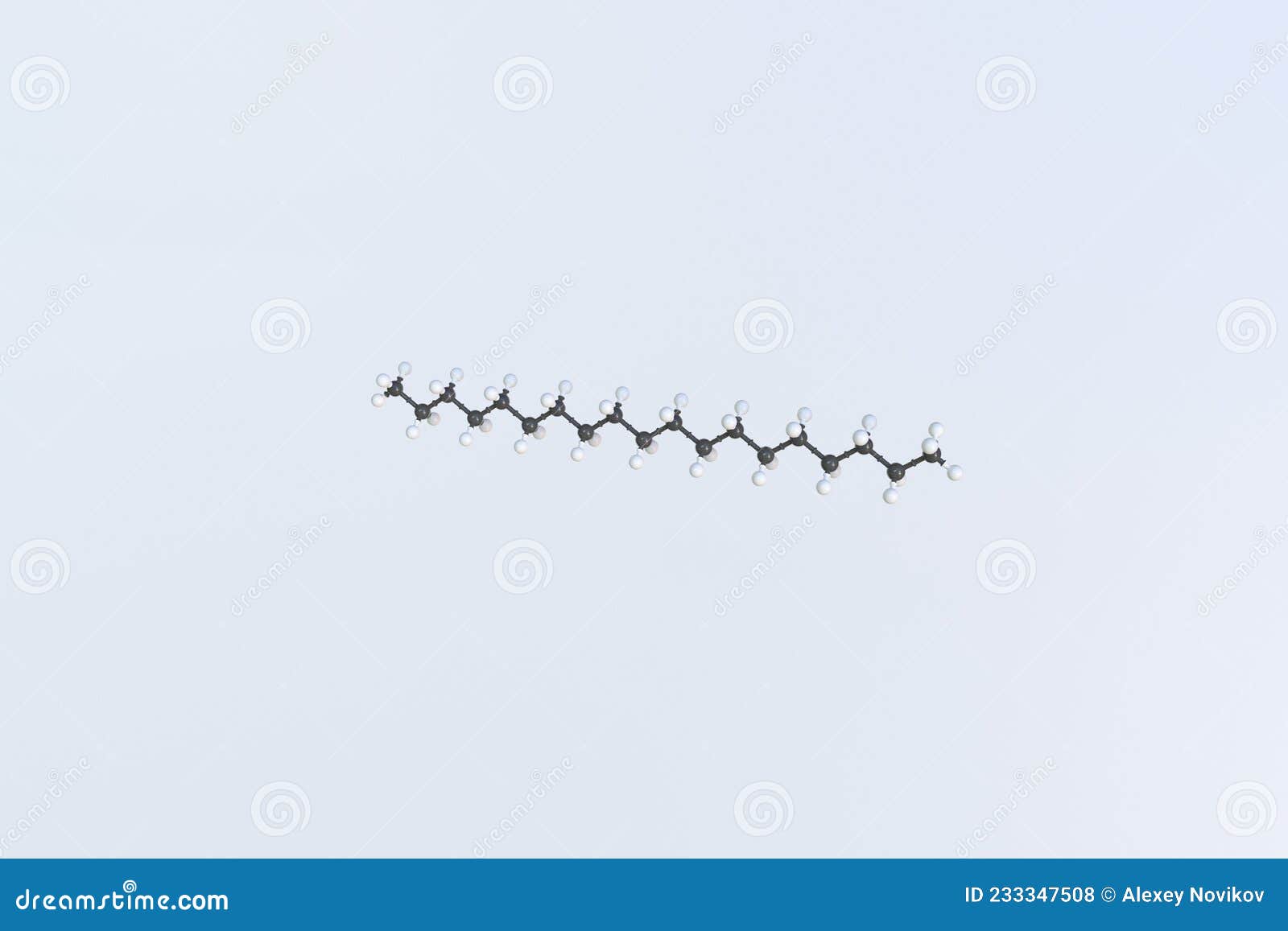 N-nonadecane Molecule, Scientific Molecular Model, Looping 3d Animation ...