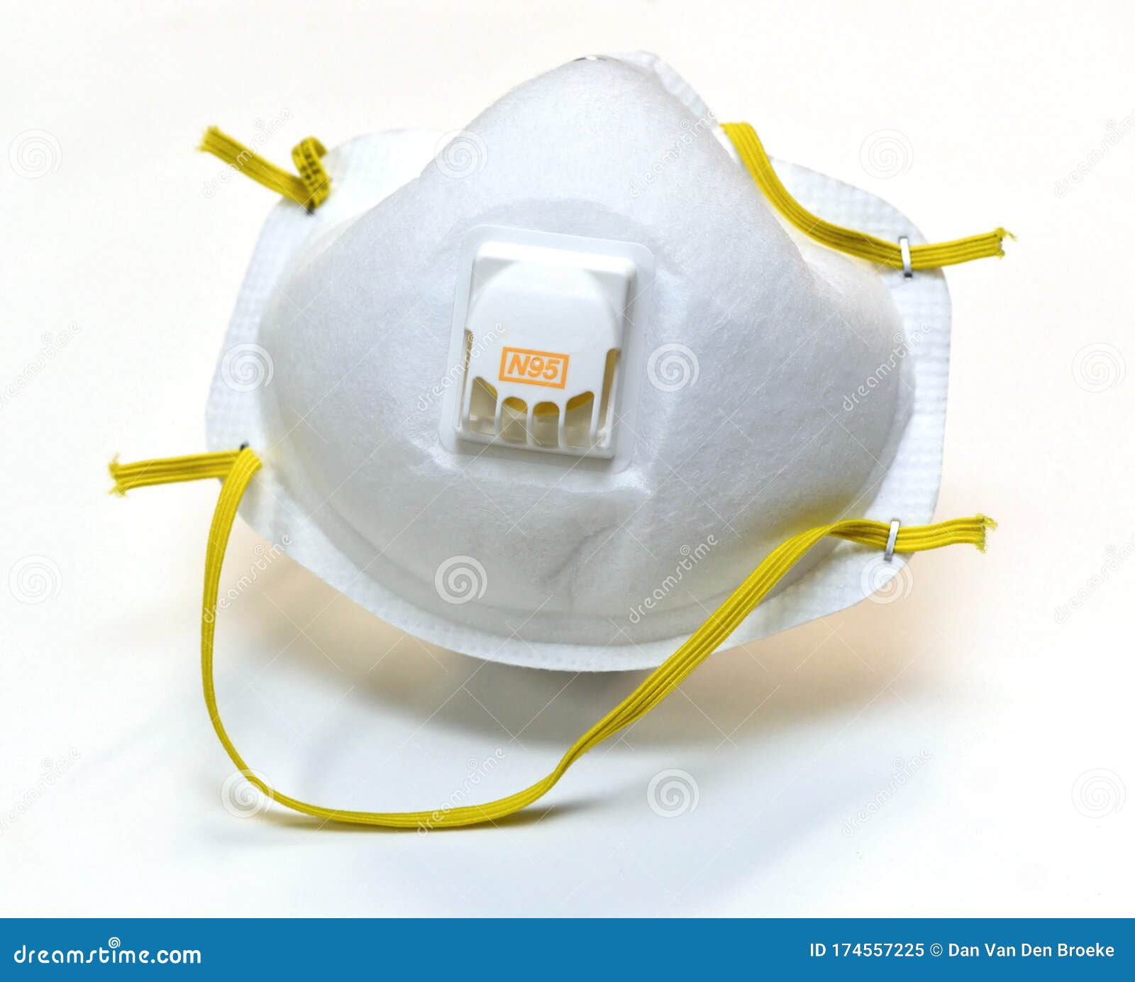 N95 Protection Face Mask Isolated Stock Image - Image of defense, sick ...