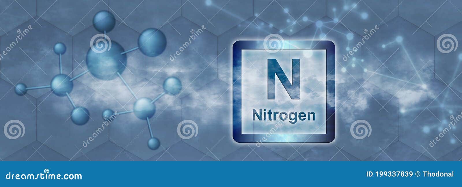 N Symbol. Nitrogen Chemical Element Stock Illustration - Illustration ...