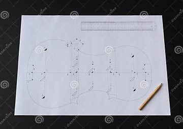 N.1 Violin Making Project: Stradivari Messiah 1716, Step 1 Stock Image ...
