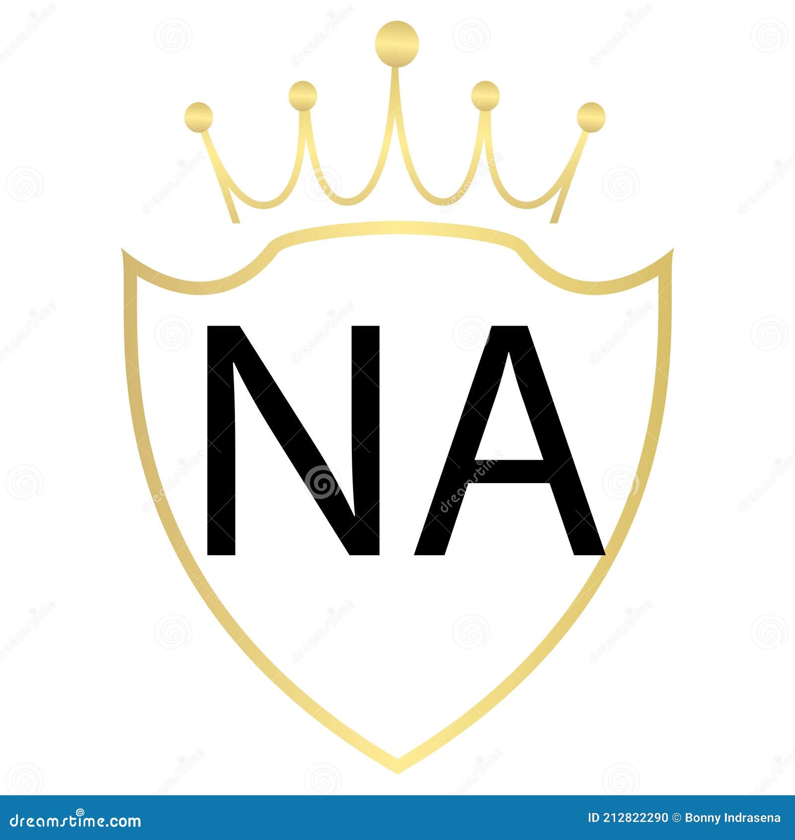 NA Letter Logo Design with Simple Style Stock Vector - Illustration of ...