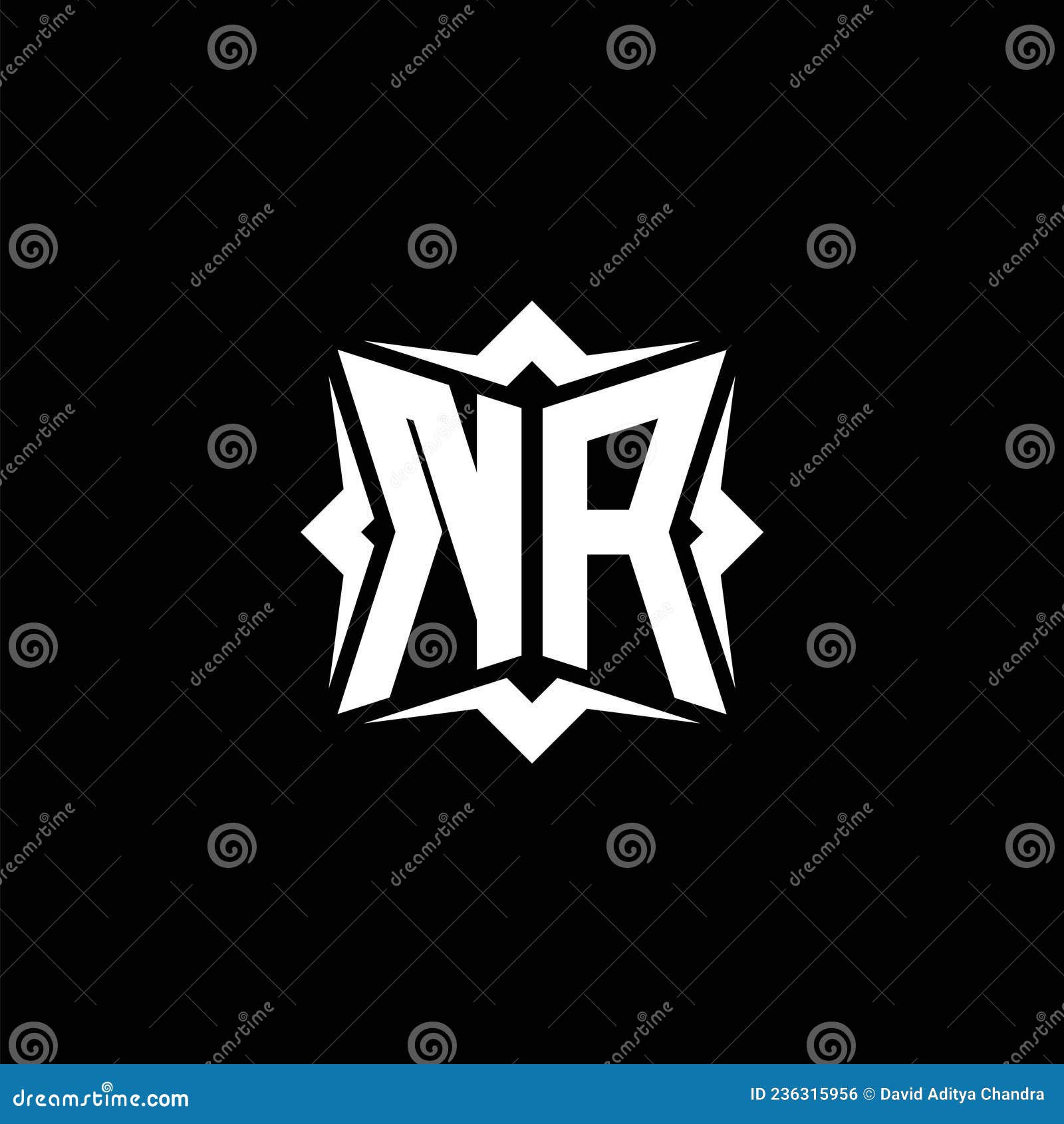 NA Logo Monogram Geometric Modern Design Stock Vector - Illustration of ...
