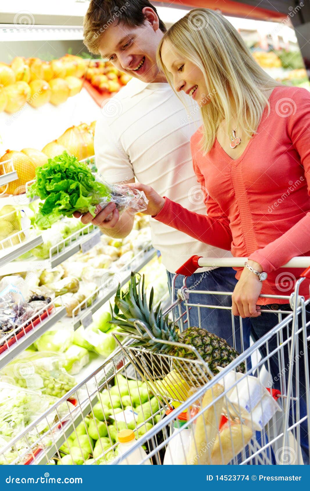 Na mercearia foto de stock. Imagem de comprador, cliente - 14523774