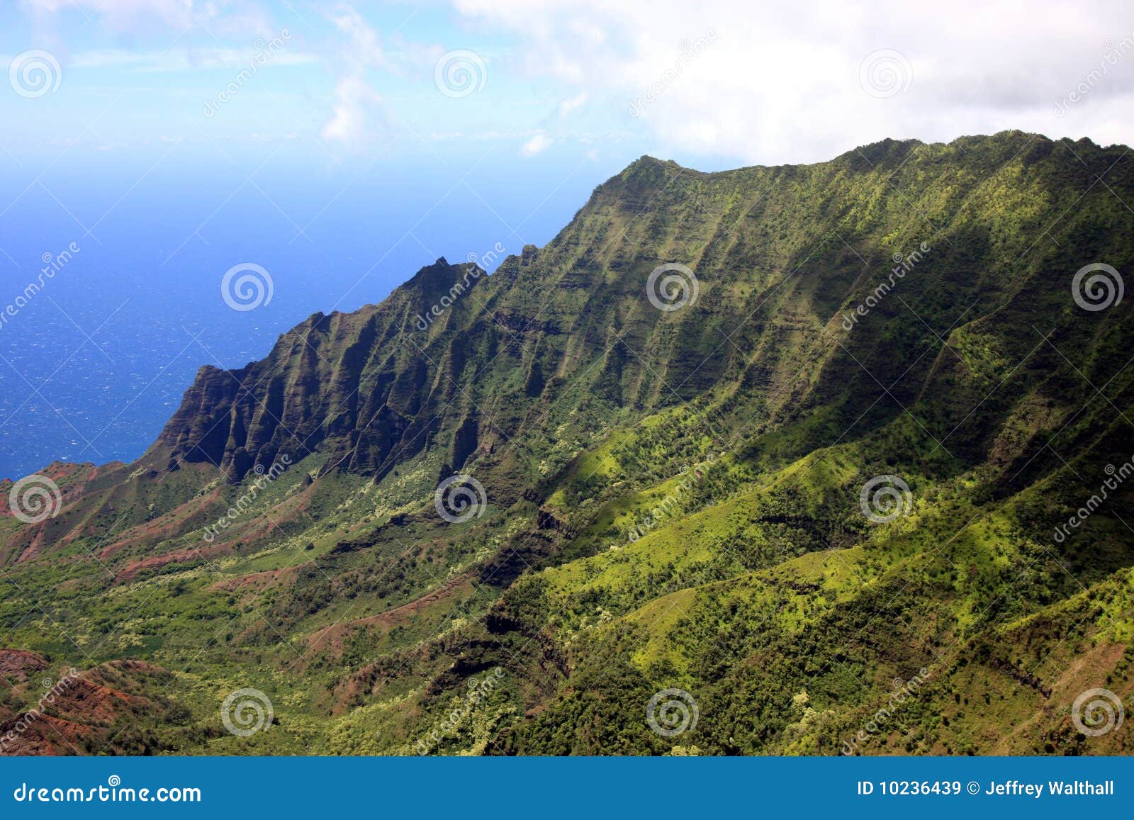 Na Pali cliffs on Kauai stock image. Image of canyon - 10236439