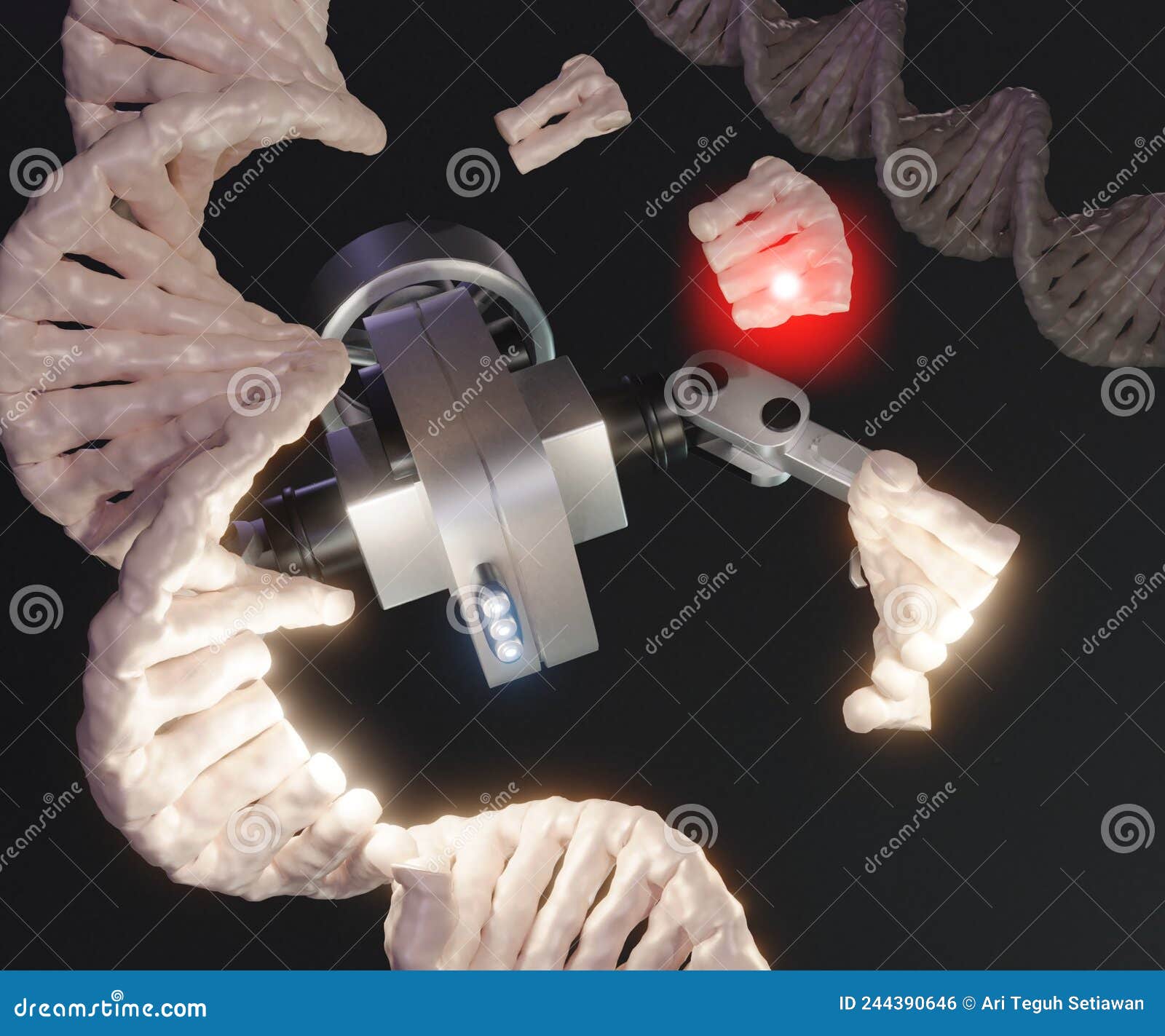 DNA Damage And Genomic Instability, Destroyed Code Futuristic Concept ...