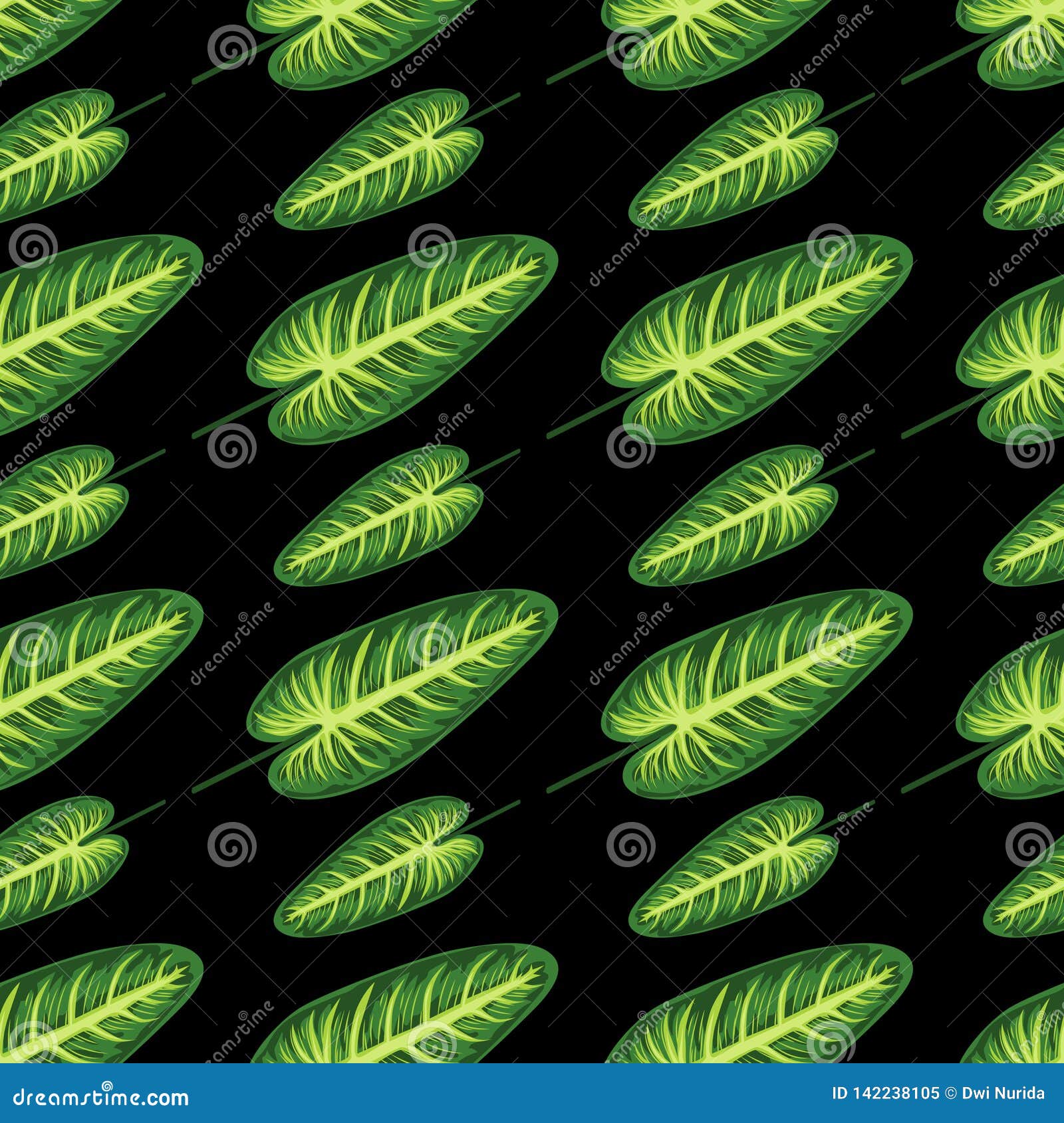 Tropical leaf stock illustration. Illustration of black - 142238105