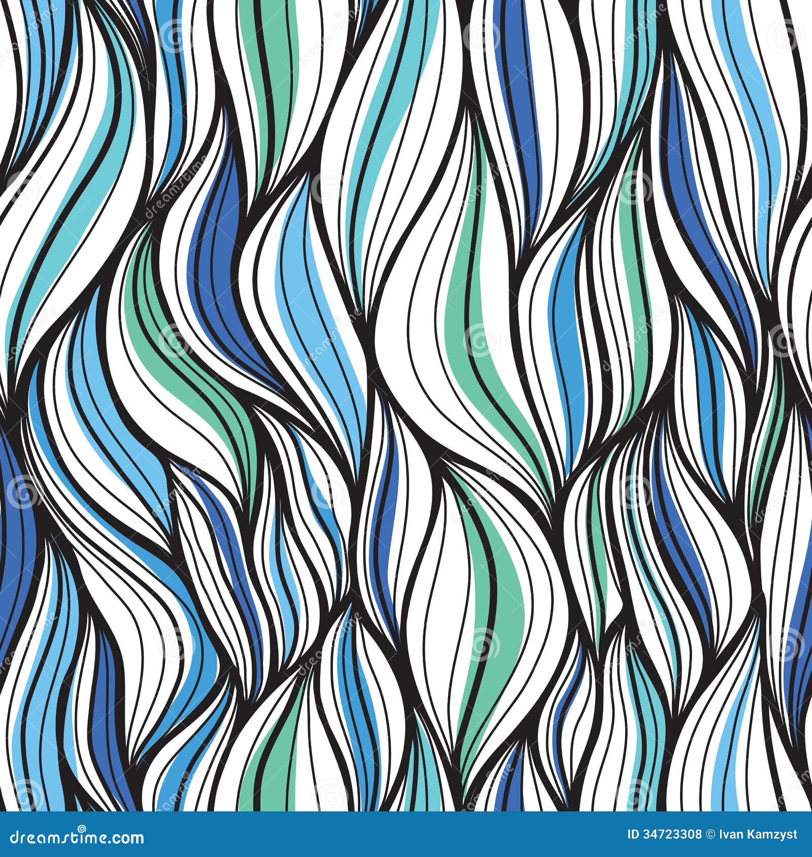 Naadloos Abstract Patroon. Dynamisch En Een Continuou Vector ...