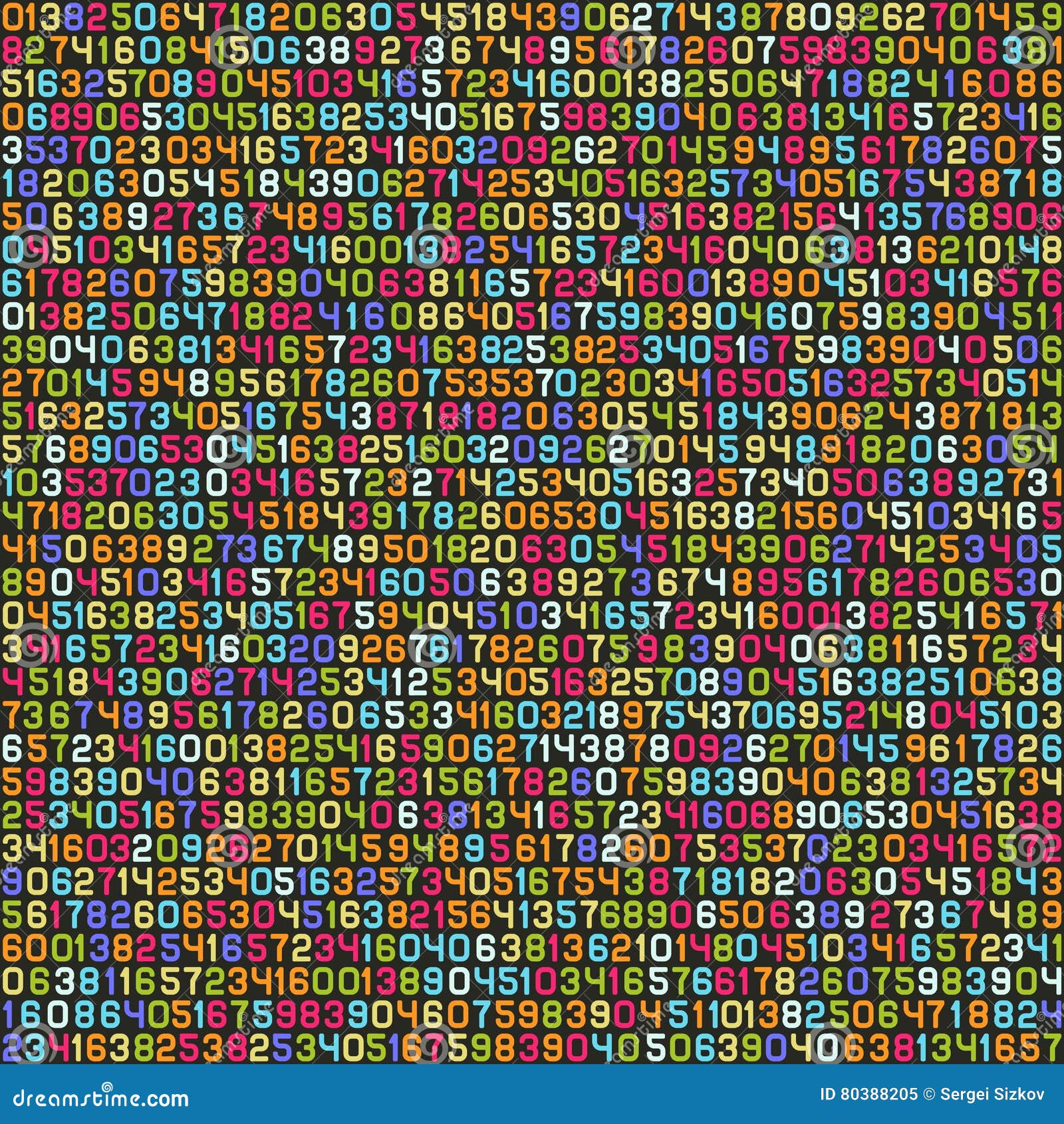 Naadloos De Code Van De Kleuren Decimaal Computer Behang Als ...