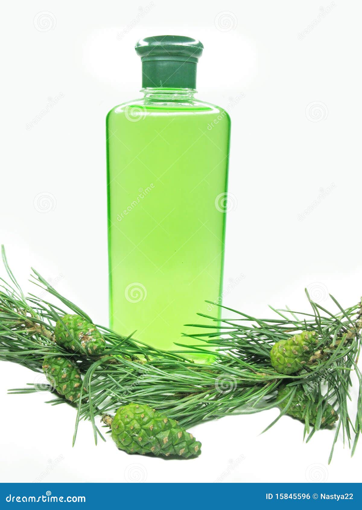 Naald groene shampoo stock foto. Image of hygiëne, reinigingsmiddel ...