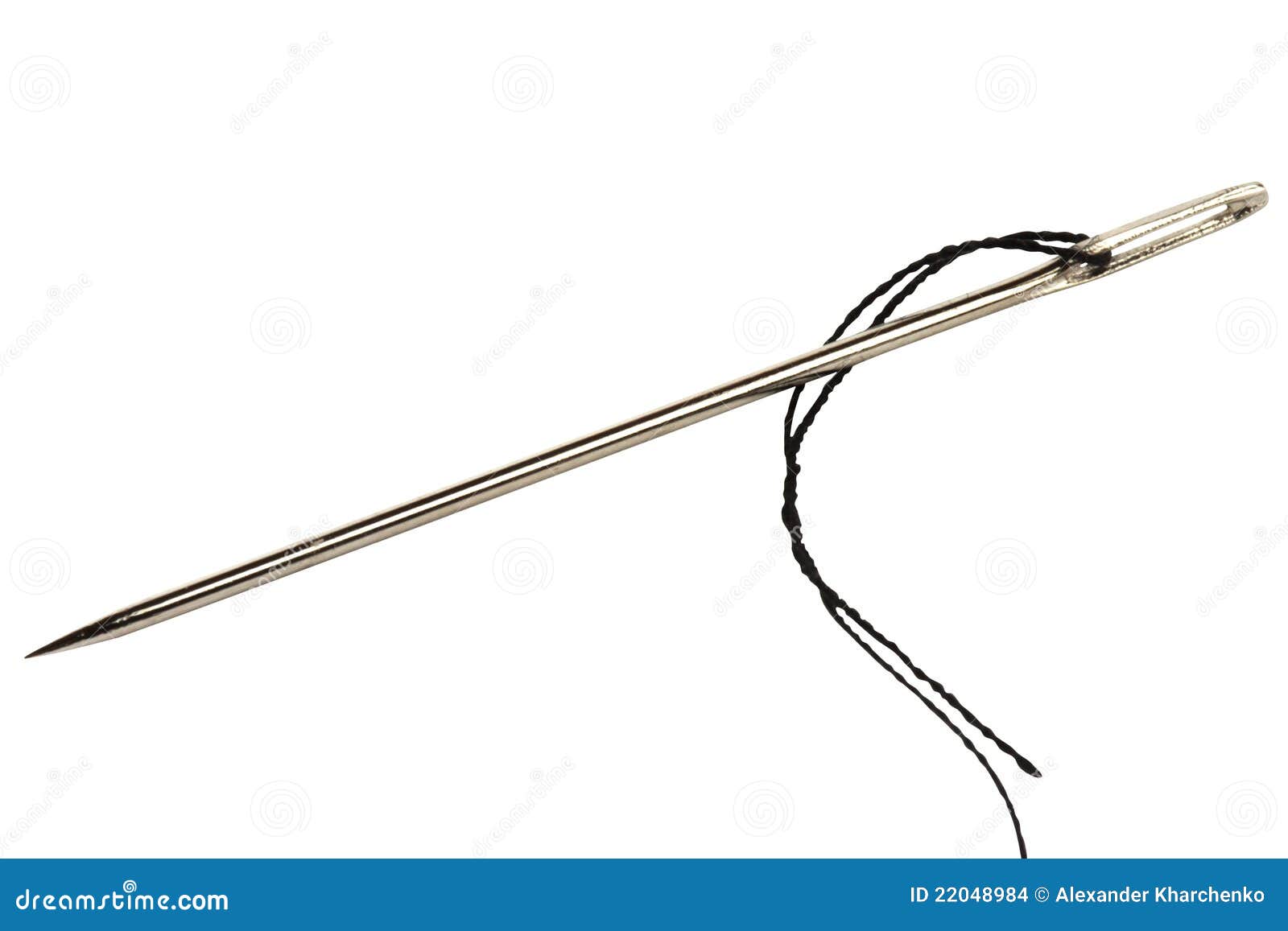 Naald met draad stock foto. Image of begrip, stop, moeilijkheid - 22048984