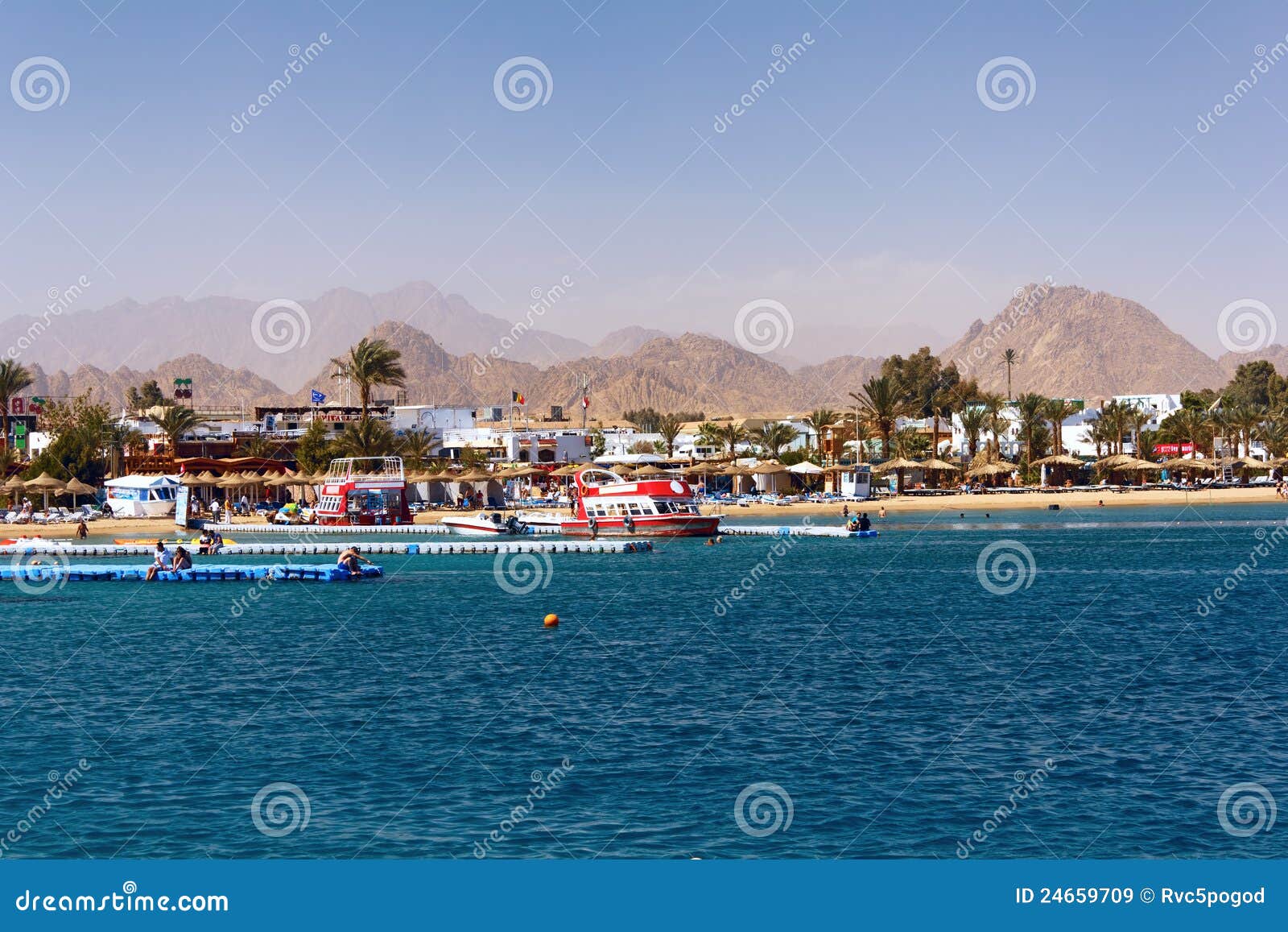 Naama Bay in Sharm El Sheikh Editorial Stock Image - Image of cloud ...