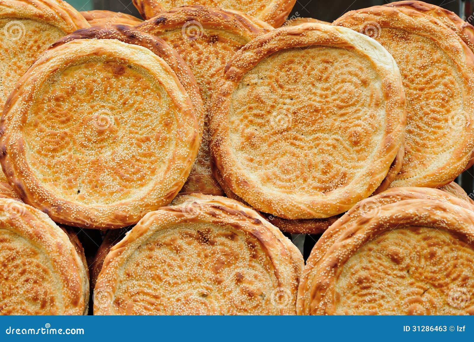 Naan bread stock image. Image of sesame, chinese, cuisine - 31286463