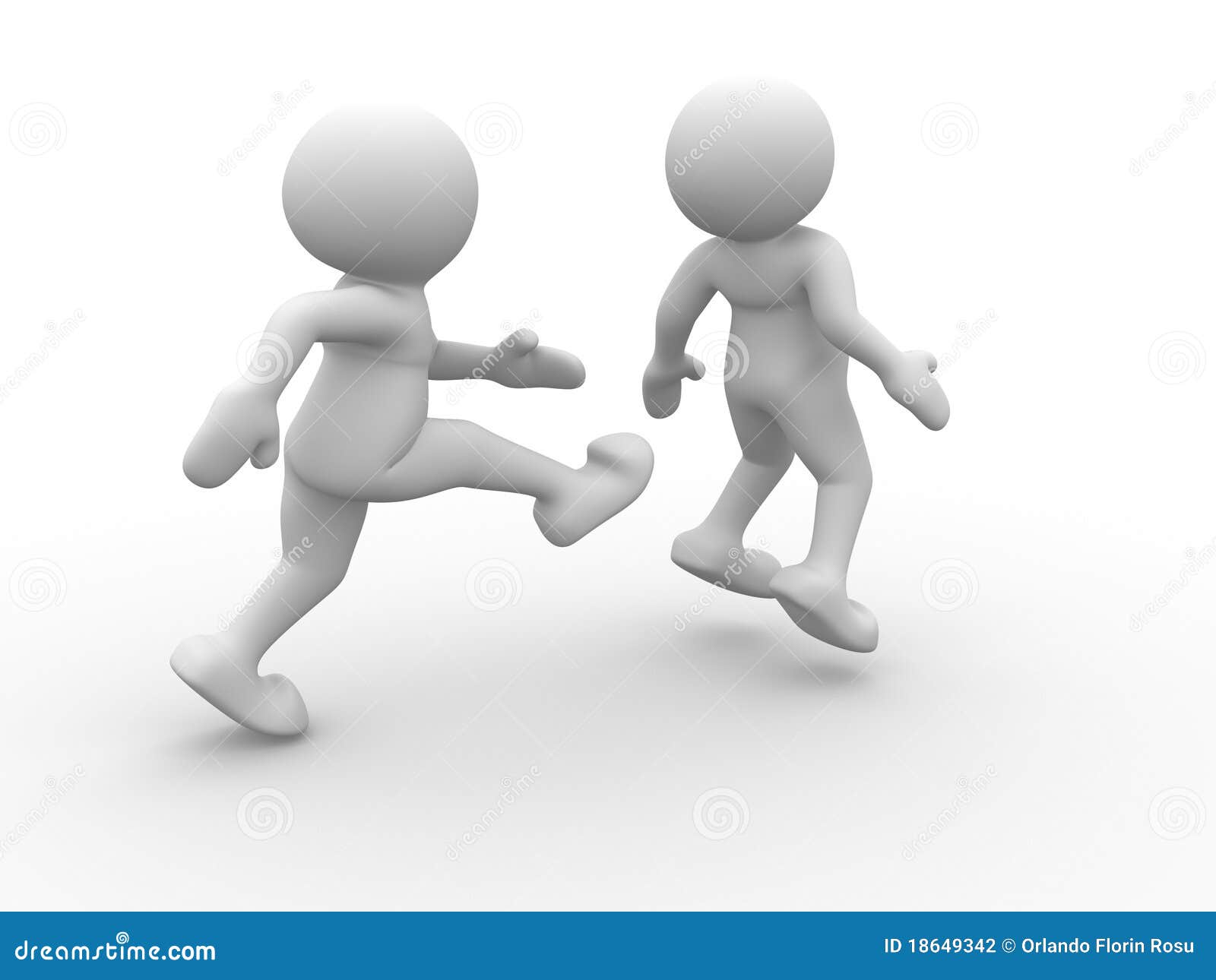 Nach treten stock abbildung. Illustration von beleidigung - 18649342