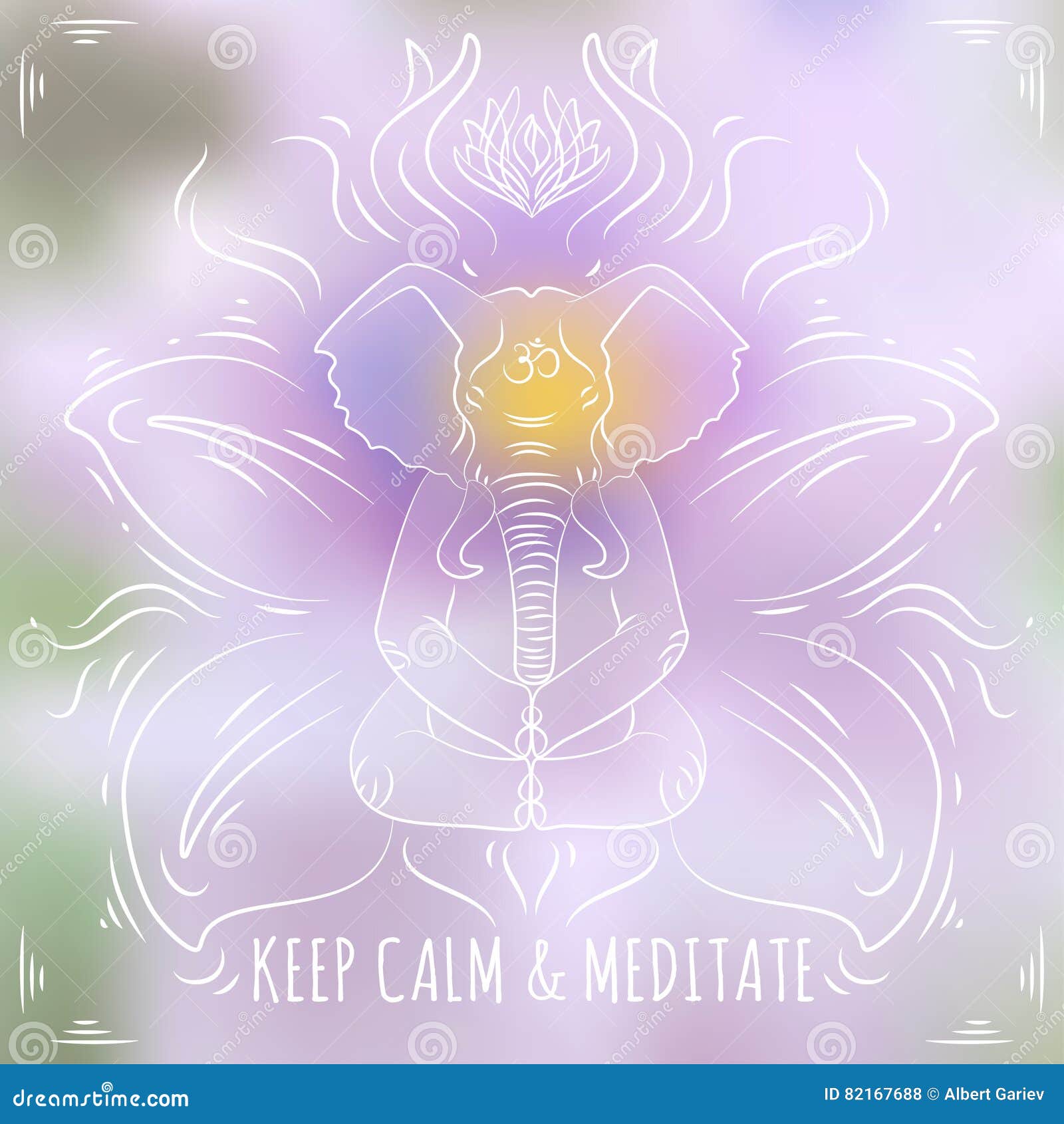 Nachdenkliche Tier-Reihe stock abbildung. Illustration von leicht ...