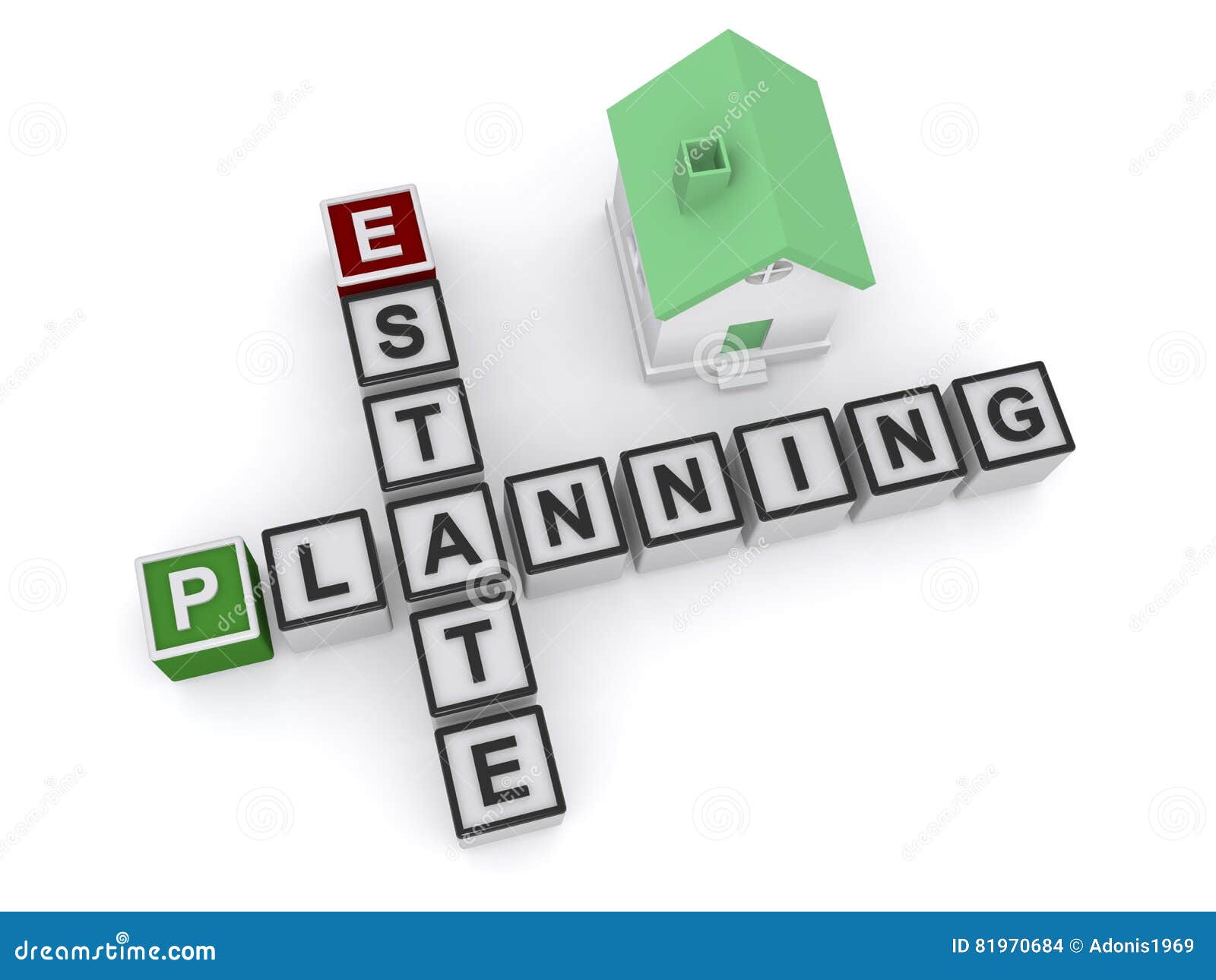 Nachlassplanung stock abbildung. Illustration von text - 81970684