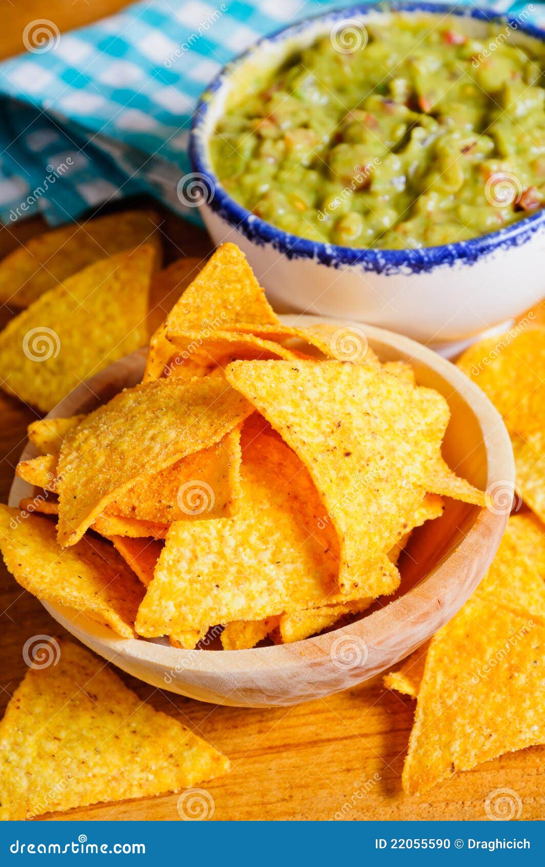 Nacho Chips Party Munchies Food Snack Sauce Dip Stock Image ...