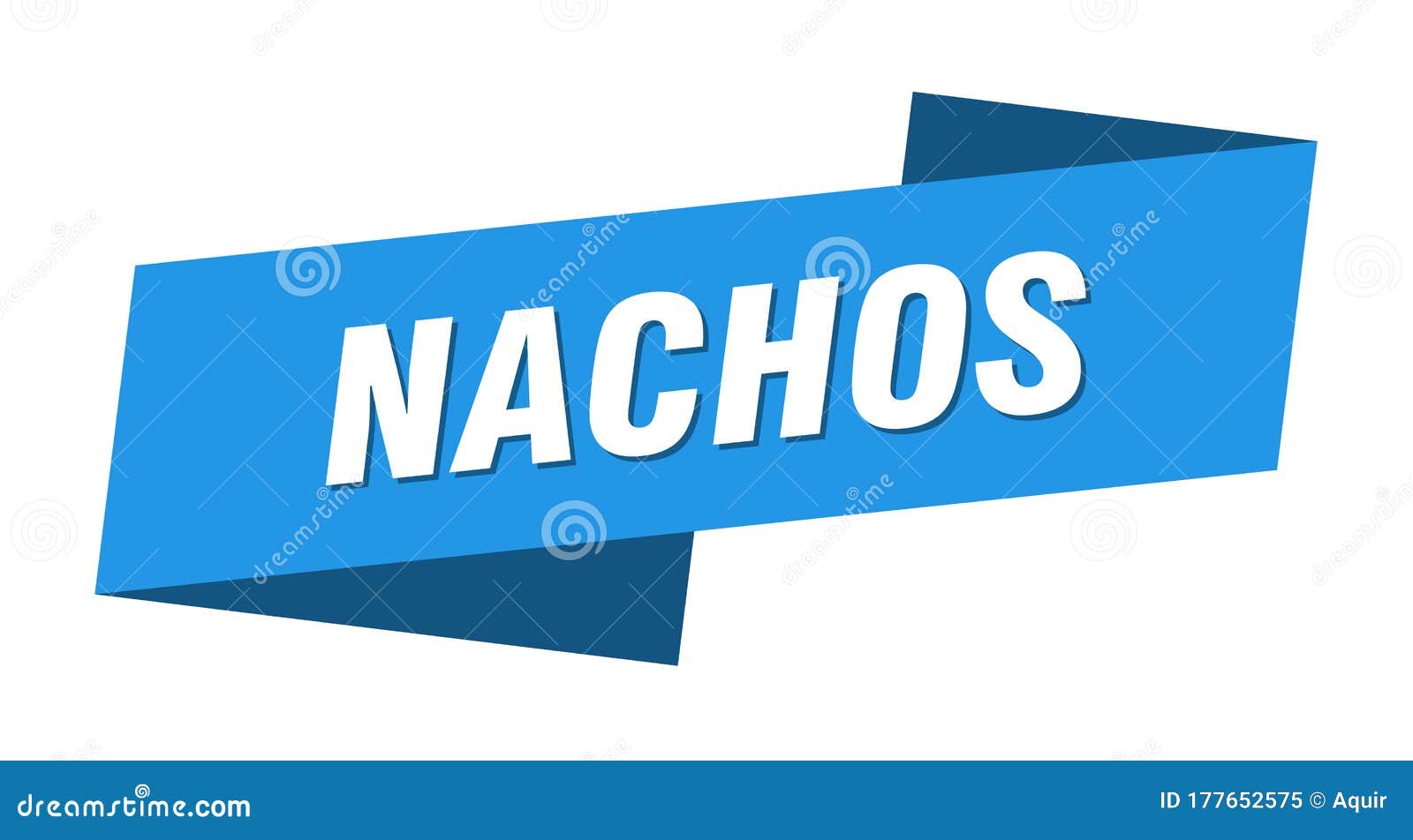 Nachos Banner Template. Nachos Ribbon Label Stock Vector - Illustration ...
