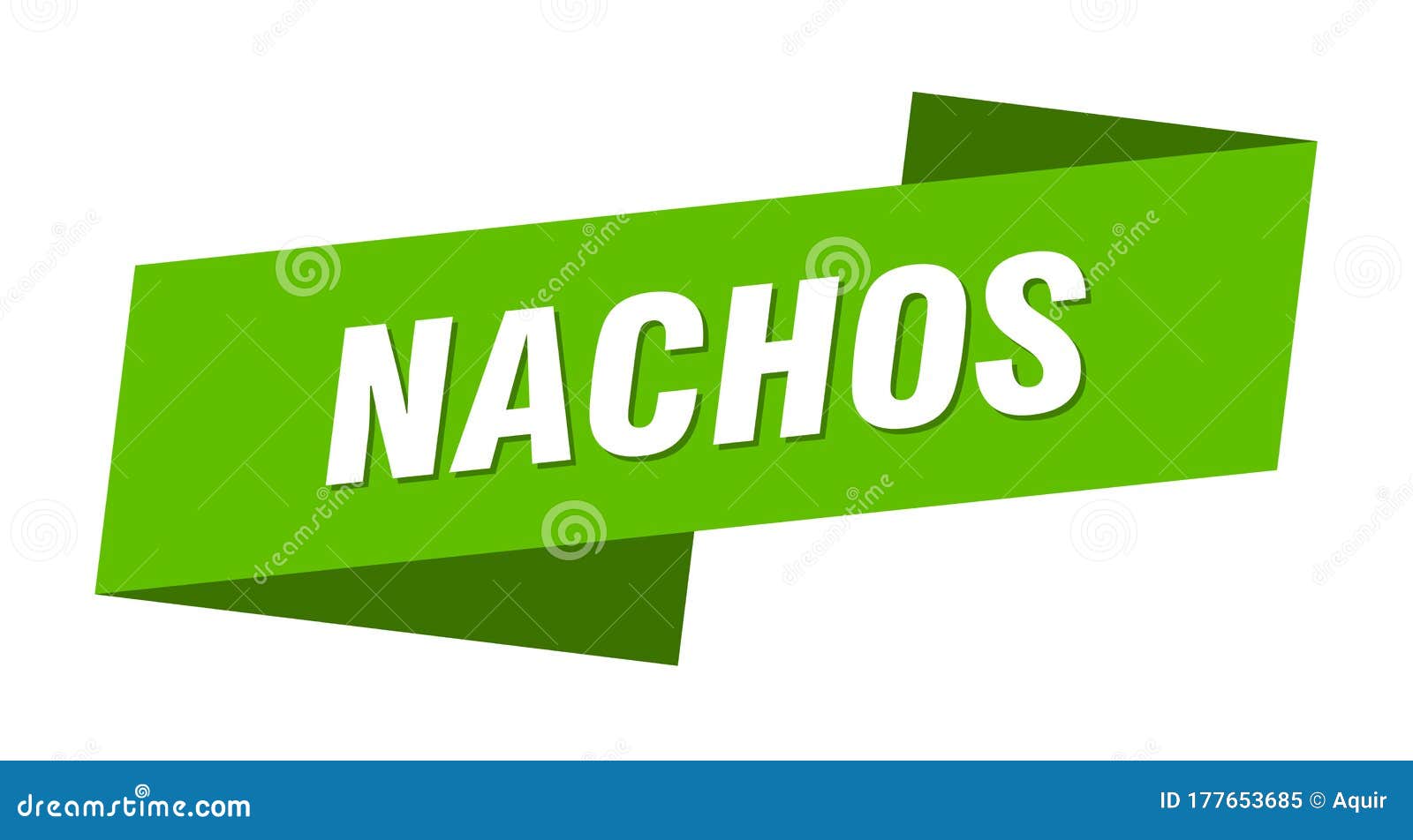 Nachos Banner Template. Nachos Ribbon Label Stock Vector - Illustration ...