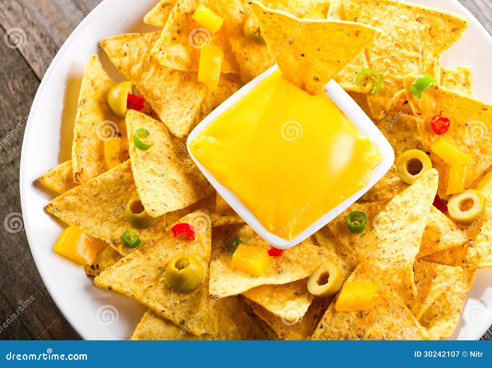 Nachos with cheese stock image. Image of mexican, nachos - 30242107