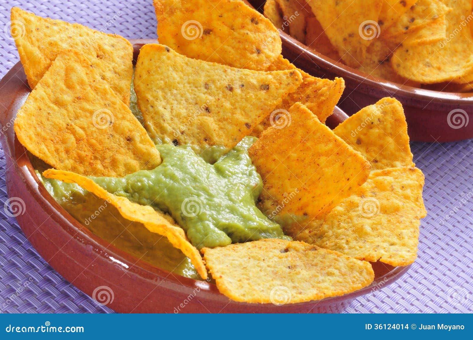Nachos and guacamole stock photo. Image of guacamole - 36124014