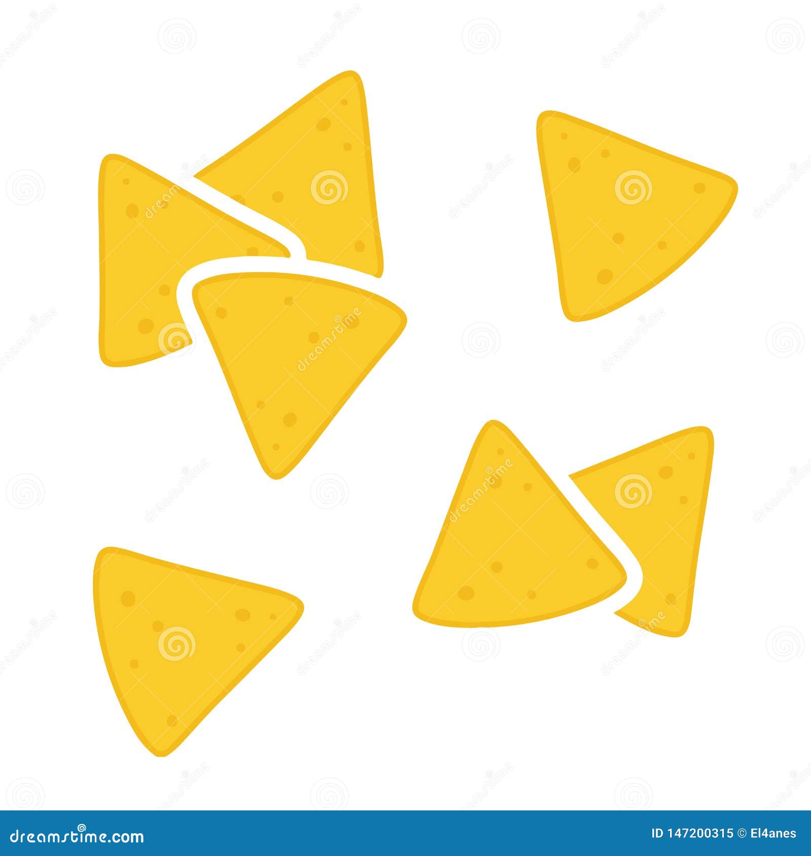 Nachos Icon Vector Isolated On White Background, Logo Concept Of ...