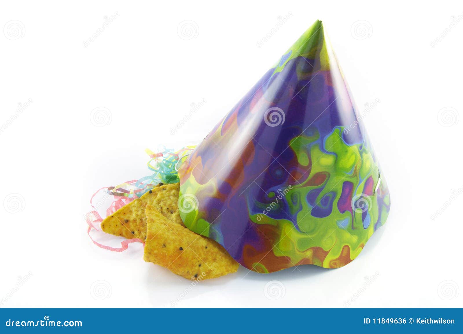Nachos and Party Hat stock photo. Image of snack, december - 11849636