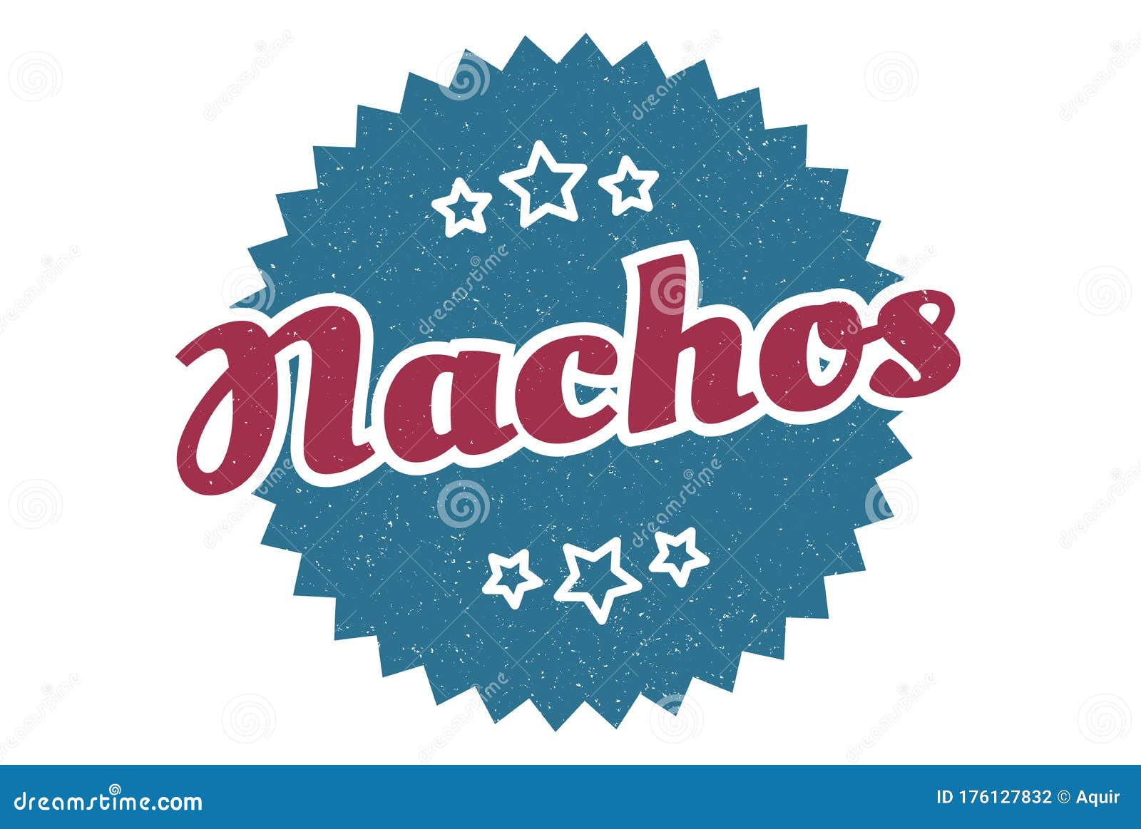 Nachos Sign. Nachos Vintage Retro Label Stock Vector - Illustration of ...