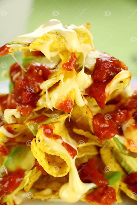 Nachos Stack stock photo. Image of meal, avocado, dining - 15509584