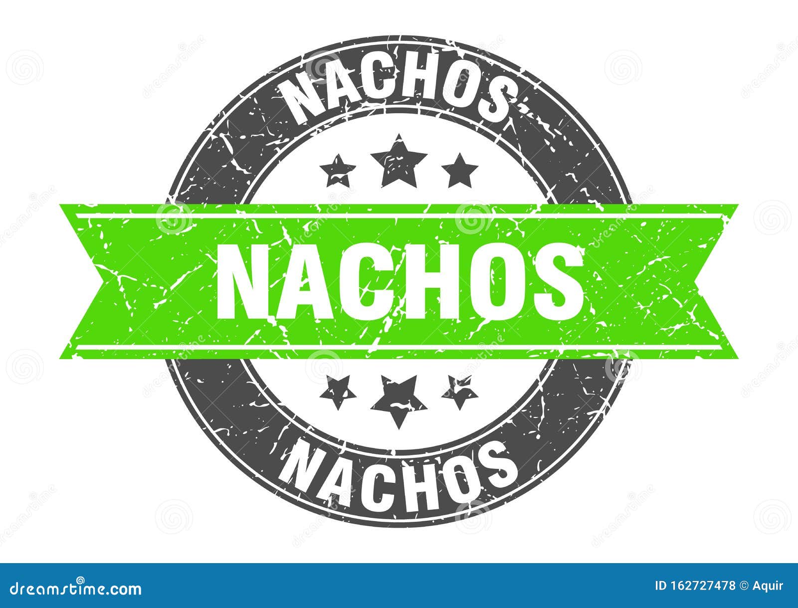 Nachos stamp stock vector. Illustration of white, delicious - 162727478