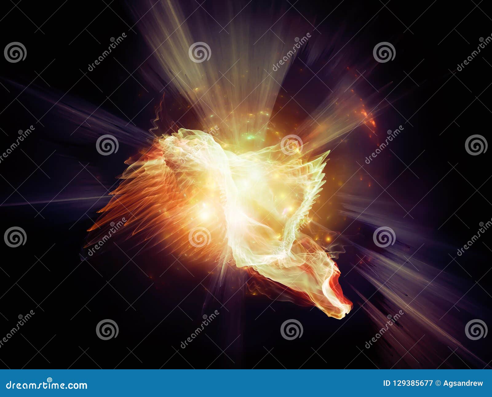 Nacimiento De Angelic Forms Stock de ilustración - Ilustración de fondo ...