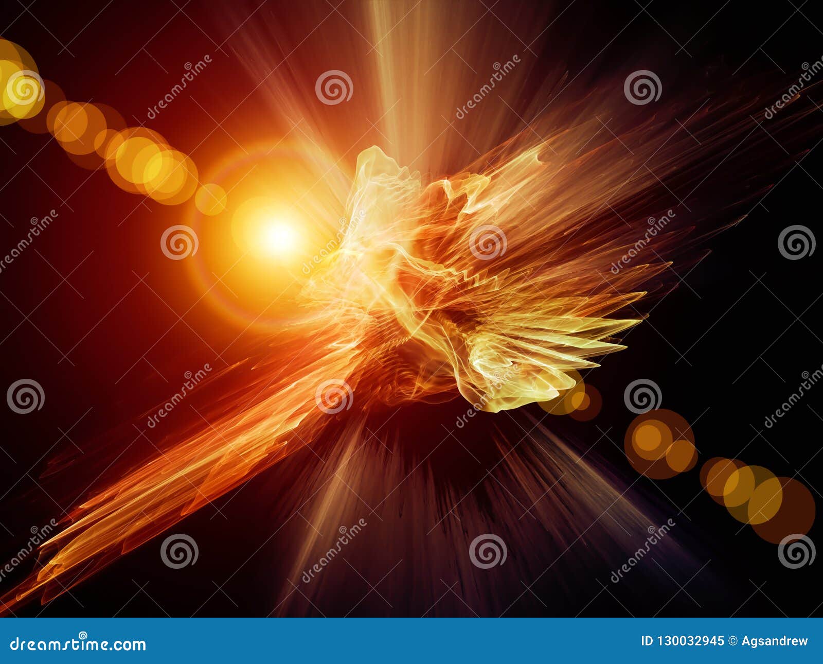 Nacimiento De Angelic Forms Stock de ilustración - Ilustración de negro ...