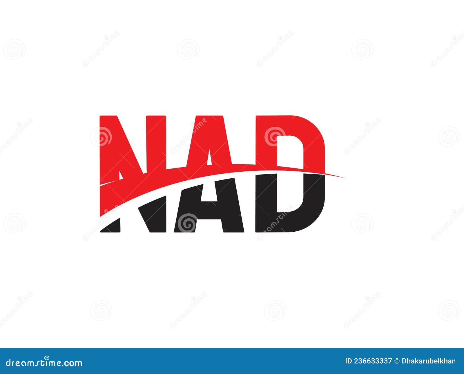 NAD Letter Initial Logo Design Vector Illustration Stock Vector ...