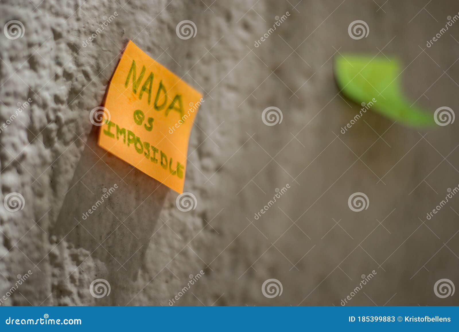 Nada Es Impossible, Nothing is Impossible, Written on a Post-it Against ...