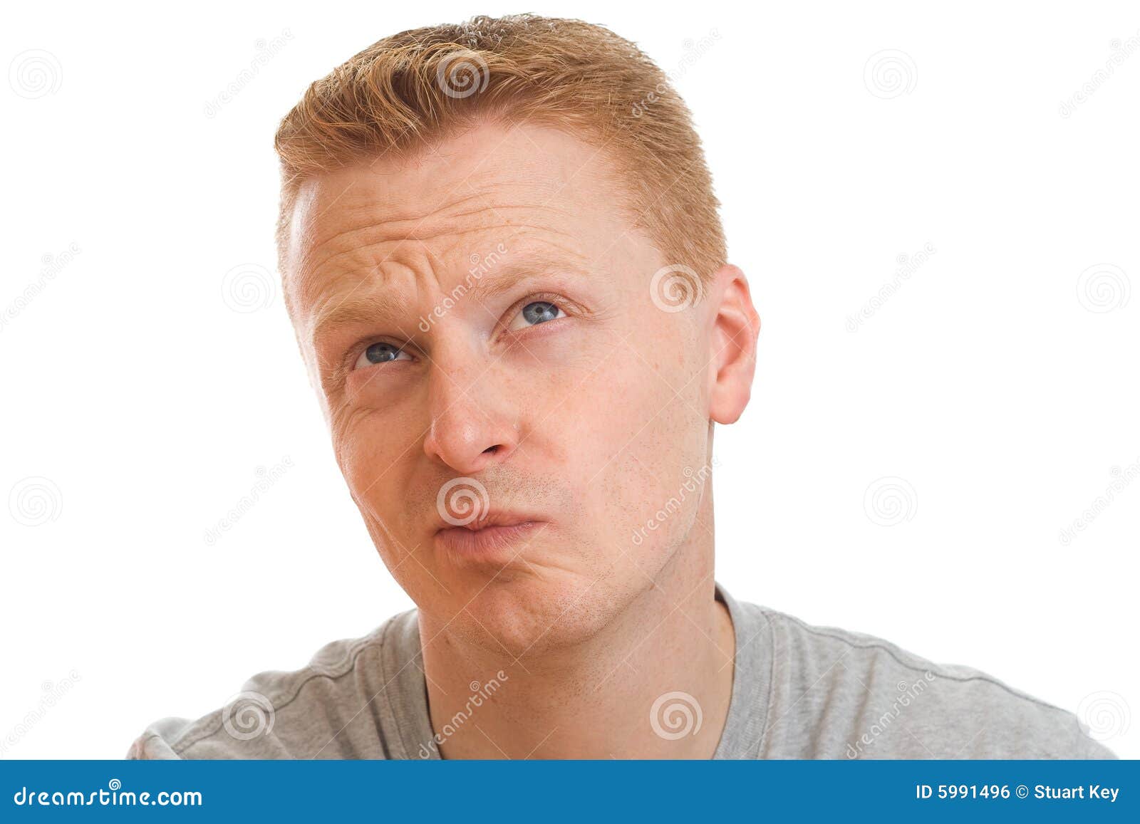 Nadenkend stock foto. Image of expressief, goed, mens - 5991496