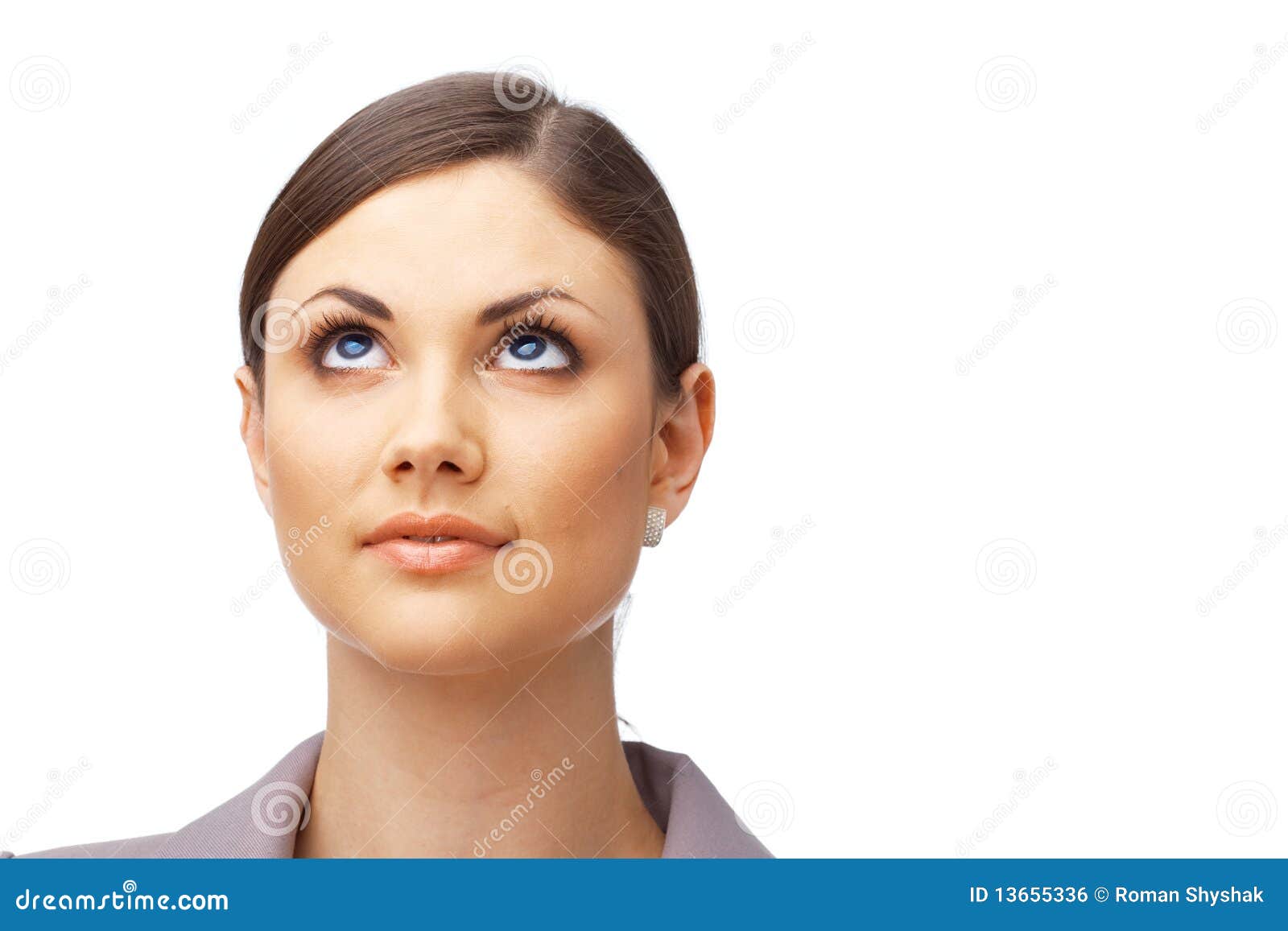 Nadenkend Jong Meisje stock foto. Image of dame, kaukasisch - 13655336