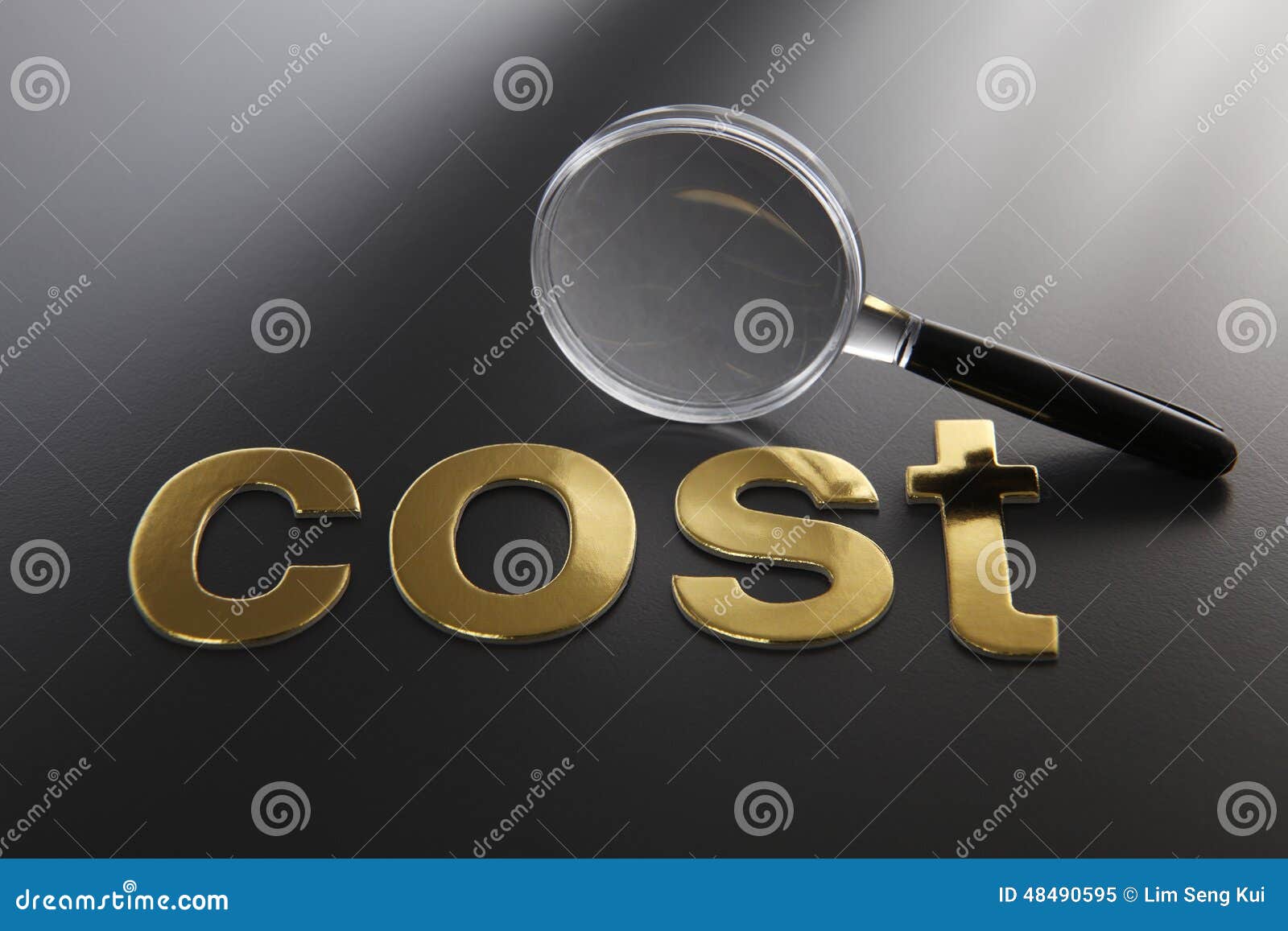 Nadruk op de kosten stock afbeelding. Image of toebehoren - 48490595