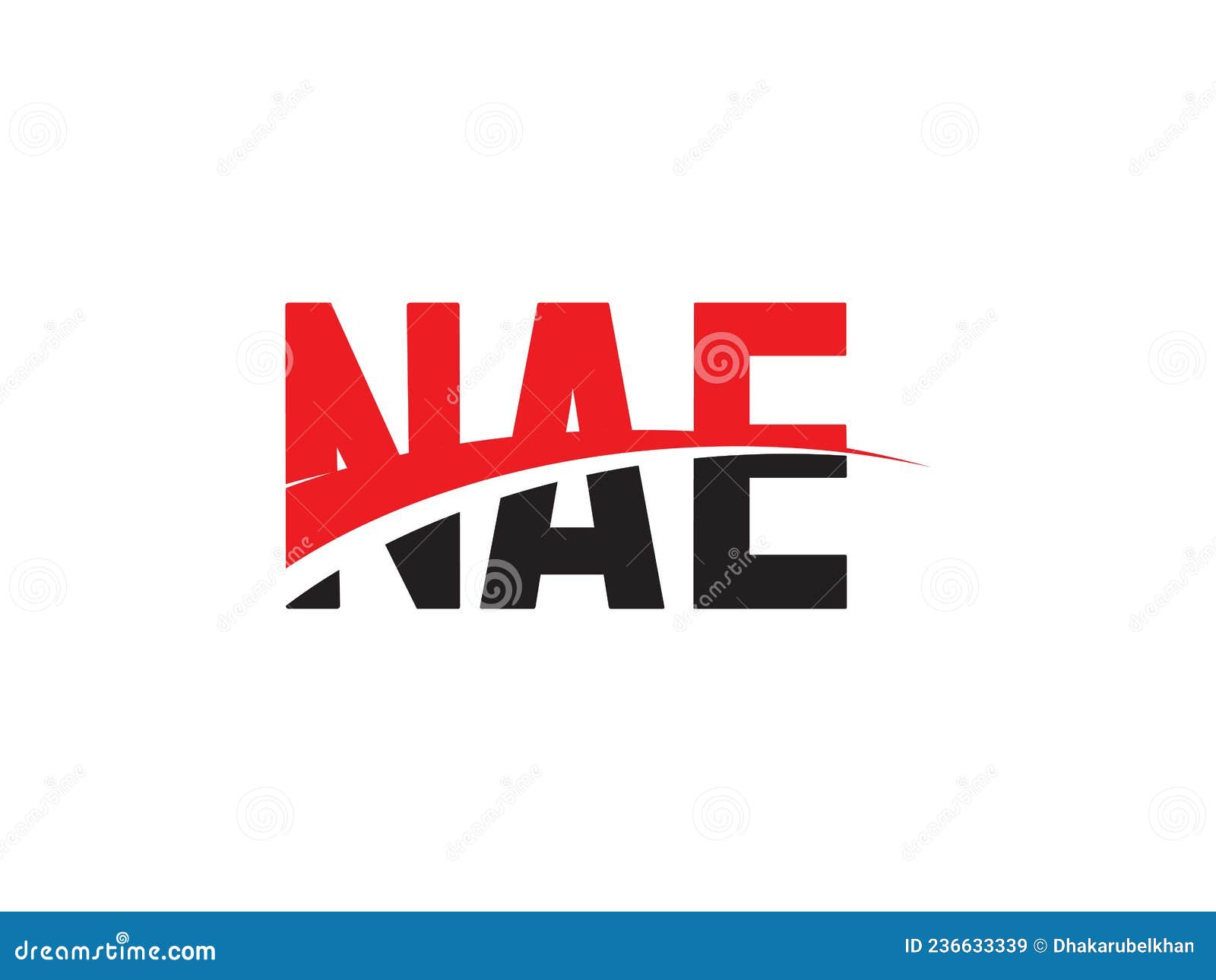 NAE Letter Initial Logo Design Vector Illustration Stock Vector ...