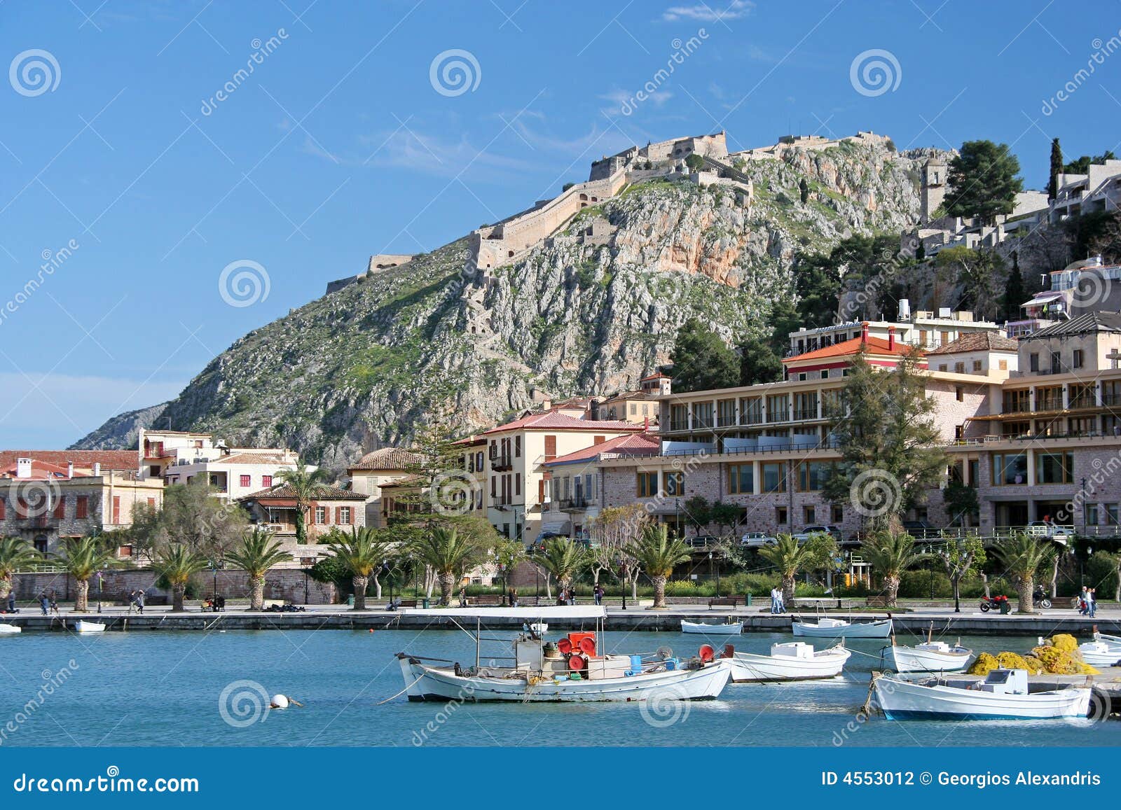 Nafplio, Greece stock photo. Image of castle, impressive - 4553012