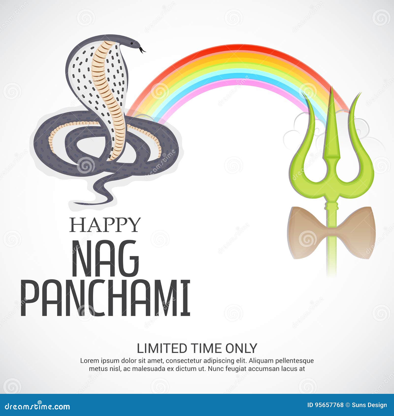Nag Panchami. stock illustration. Illustration of competition - 95657768