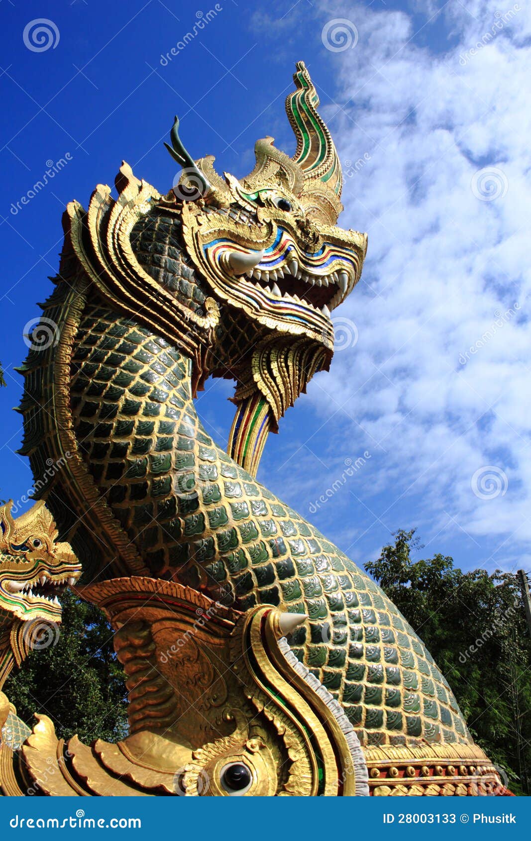 Naga stock image. Image of religious, color, golden, antique - 28003133